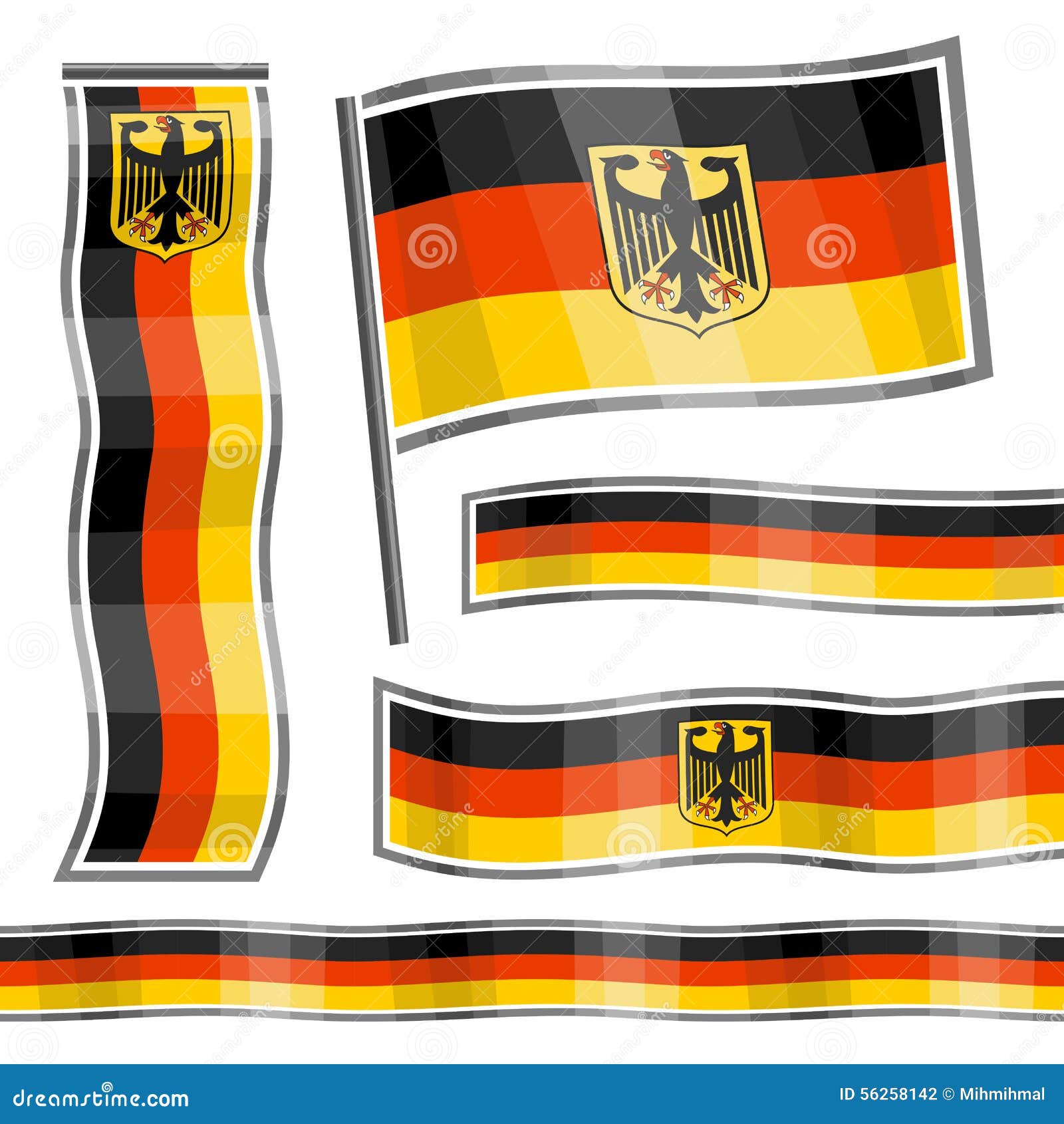 Symbols of Germany stock vector. Illustration of tradition - 56258142