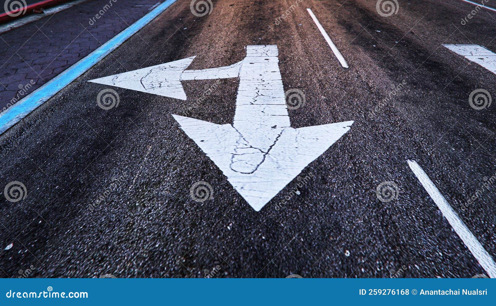 Symbols on the Ground on Every Road in the World Stock Illustration ...