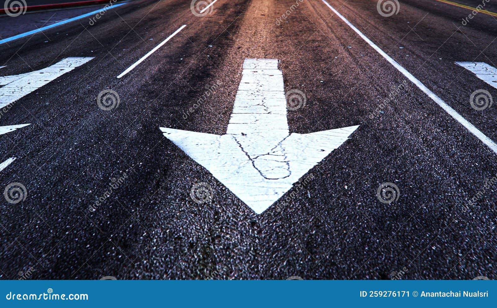 Symbols on the Ground on Every Road in the World Stock Image - Image of ...