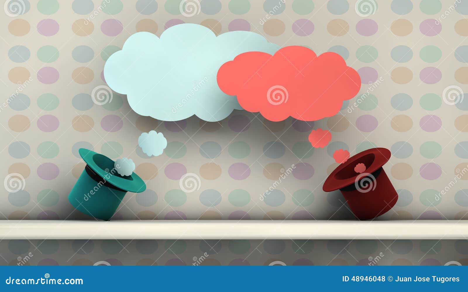 Symbols and hats stock illustration. Illustration of communication ...