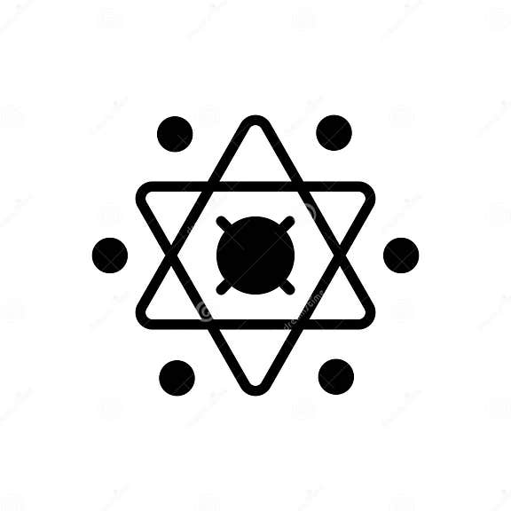 Black Solid Icon for Symbols, Mark and Token Stock Vector ...