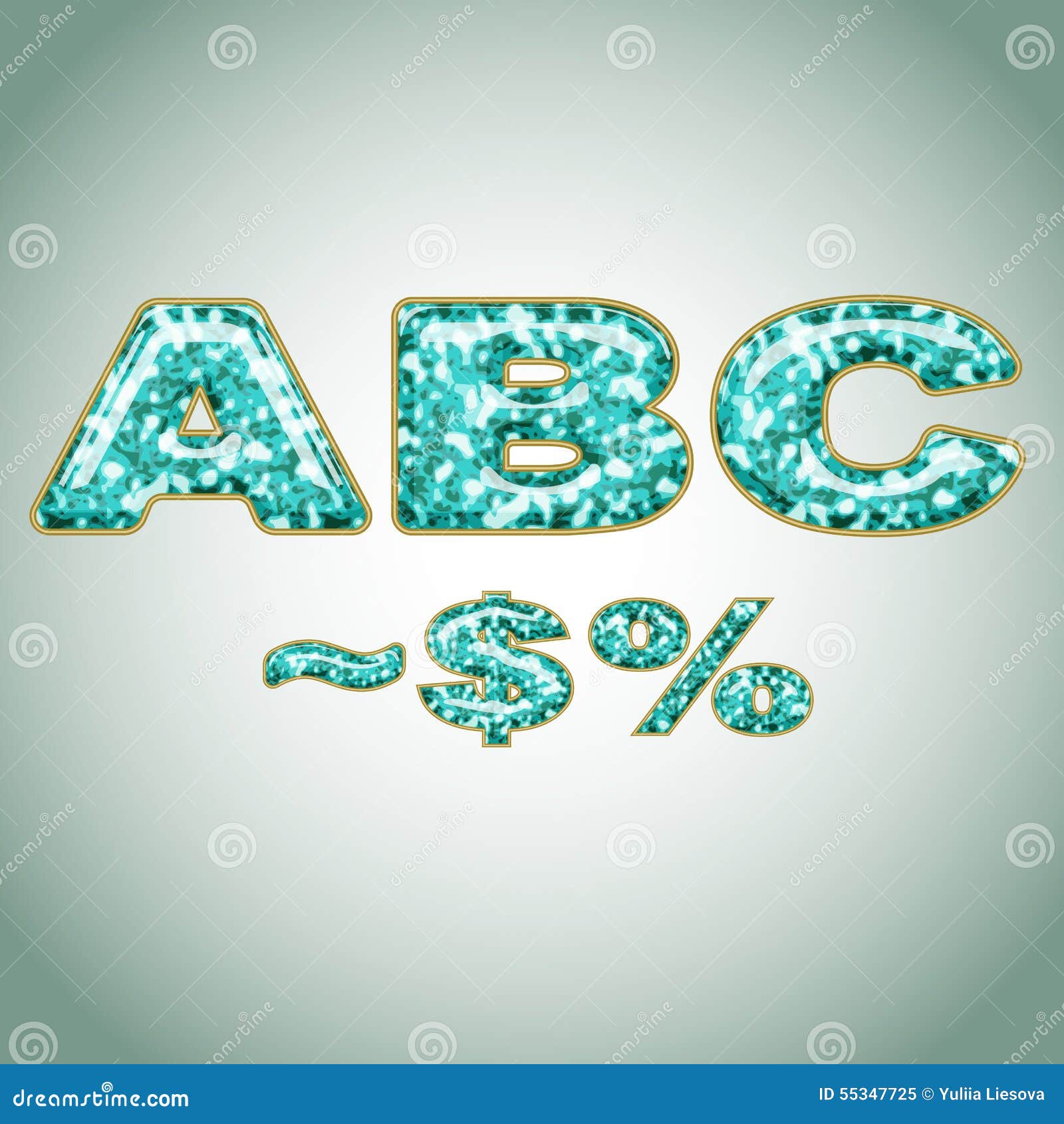 Set Of Symbols Tilde, Semi-colon, Equals, Colon Made Of Painted Metal ...