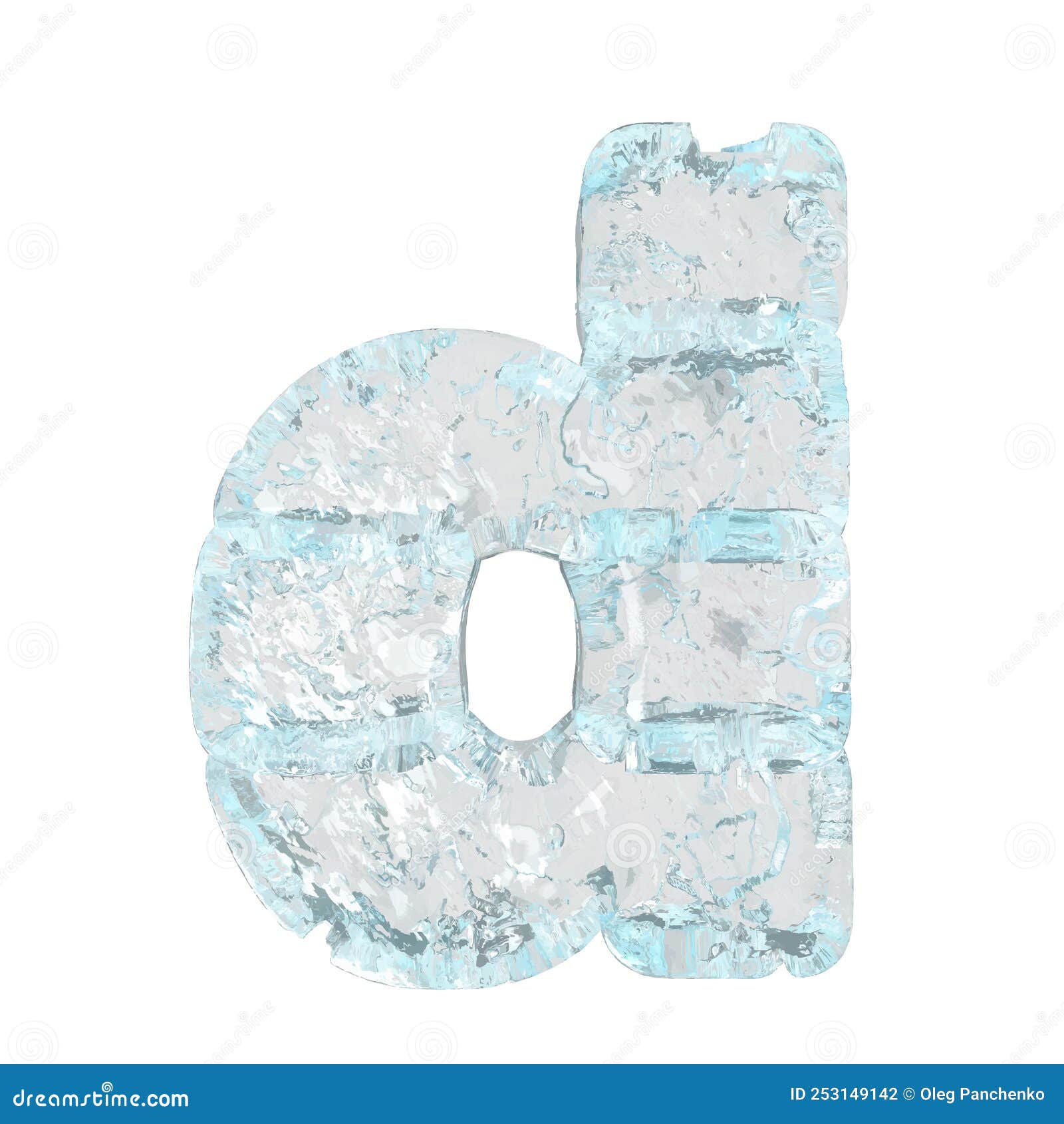 Symbols Made of Ice. Letter D Stock Vector - Illustration of frozen ...