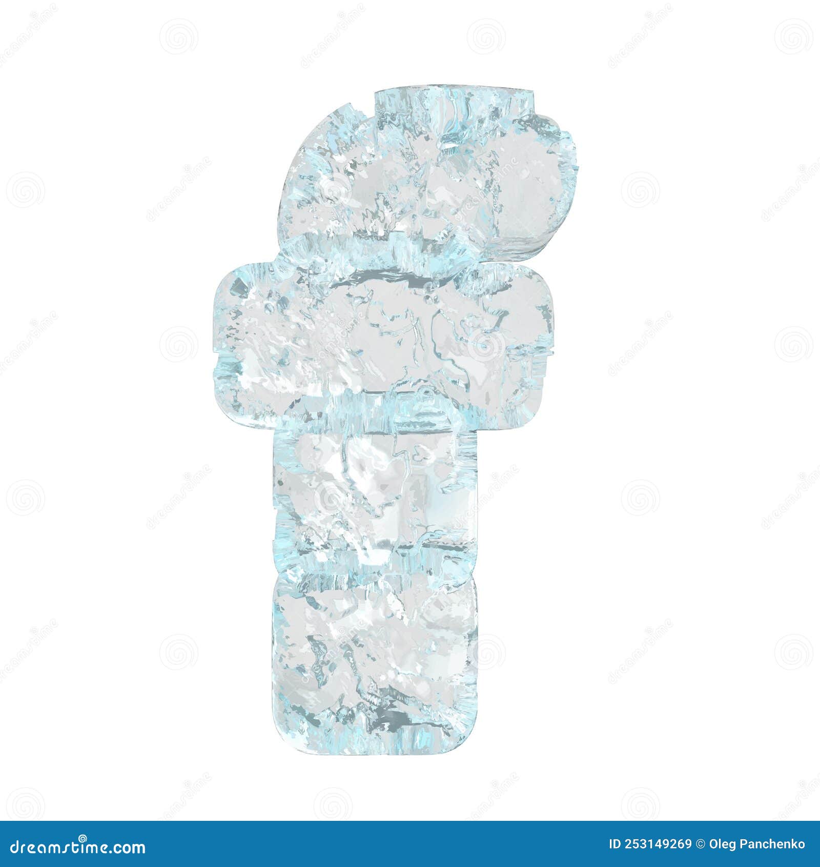 Symbols Made of Ice. Letter F Stock Vector - Illustration of ornament ...