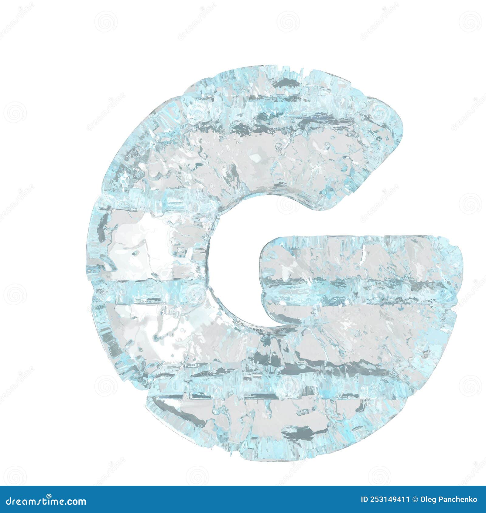 Symbols Made of Ice. Letter G Stock Vector - Illustration of abstract ...