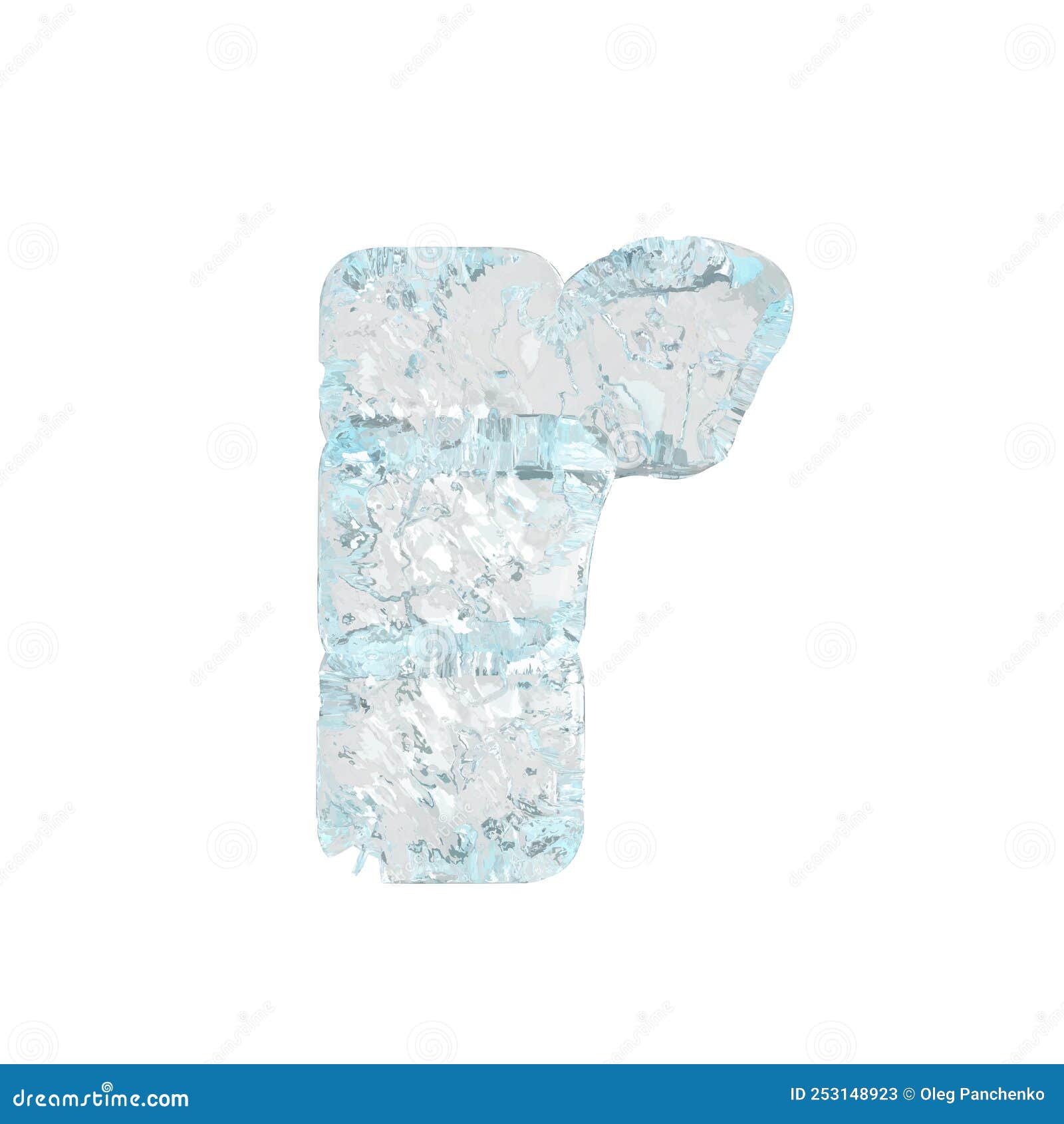 Symbols Made of Ice. Letter R Stock Vector - Illustration of christmas ...