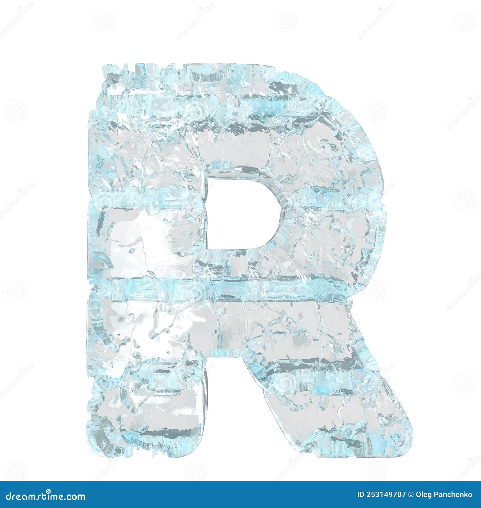 Symbols Made of Ice. Letter R Stock Vector - Illustration of font, sign ...