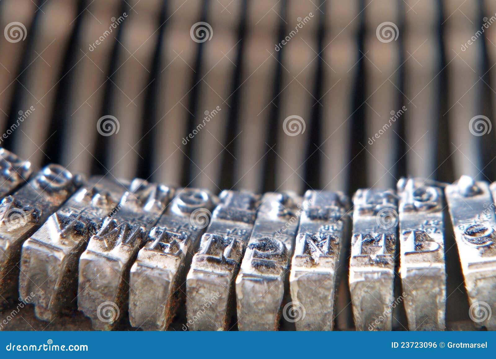 Symbols of old typewriter. stock photo. Image of publish - 23723096