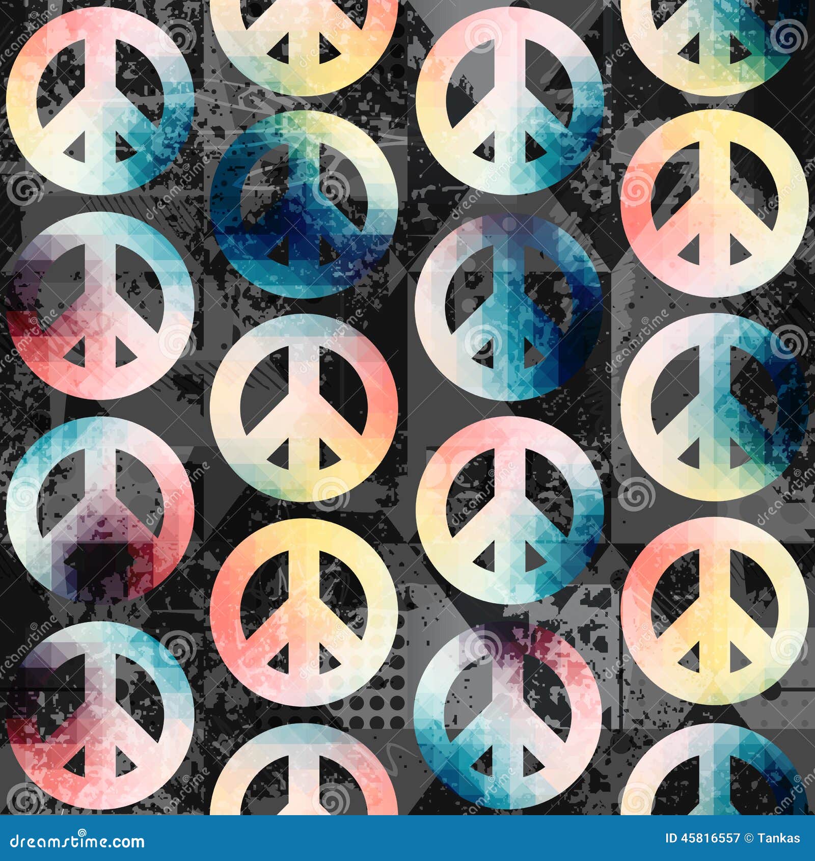 Symbols of Pacific Retro Pattern. Stock Vector - Illustration of ...