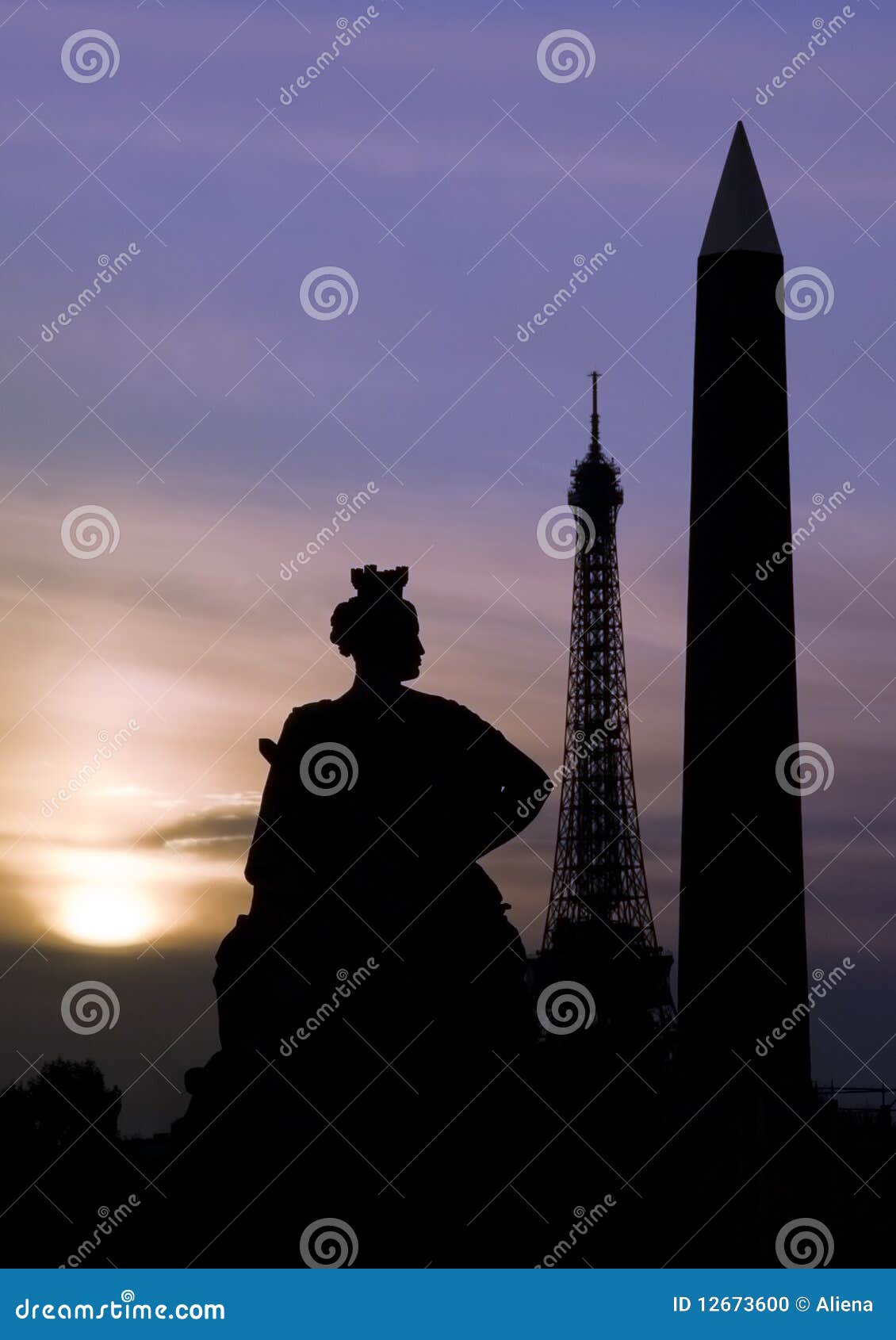Symbols of Paris stock photo. Image of monument, tourism - 12673600