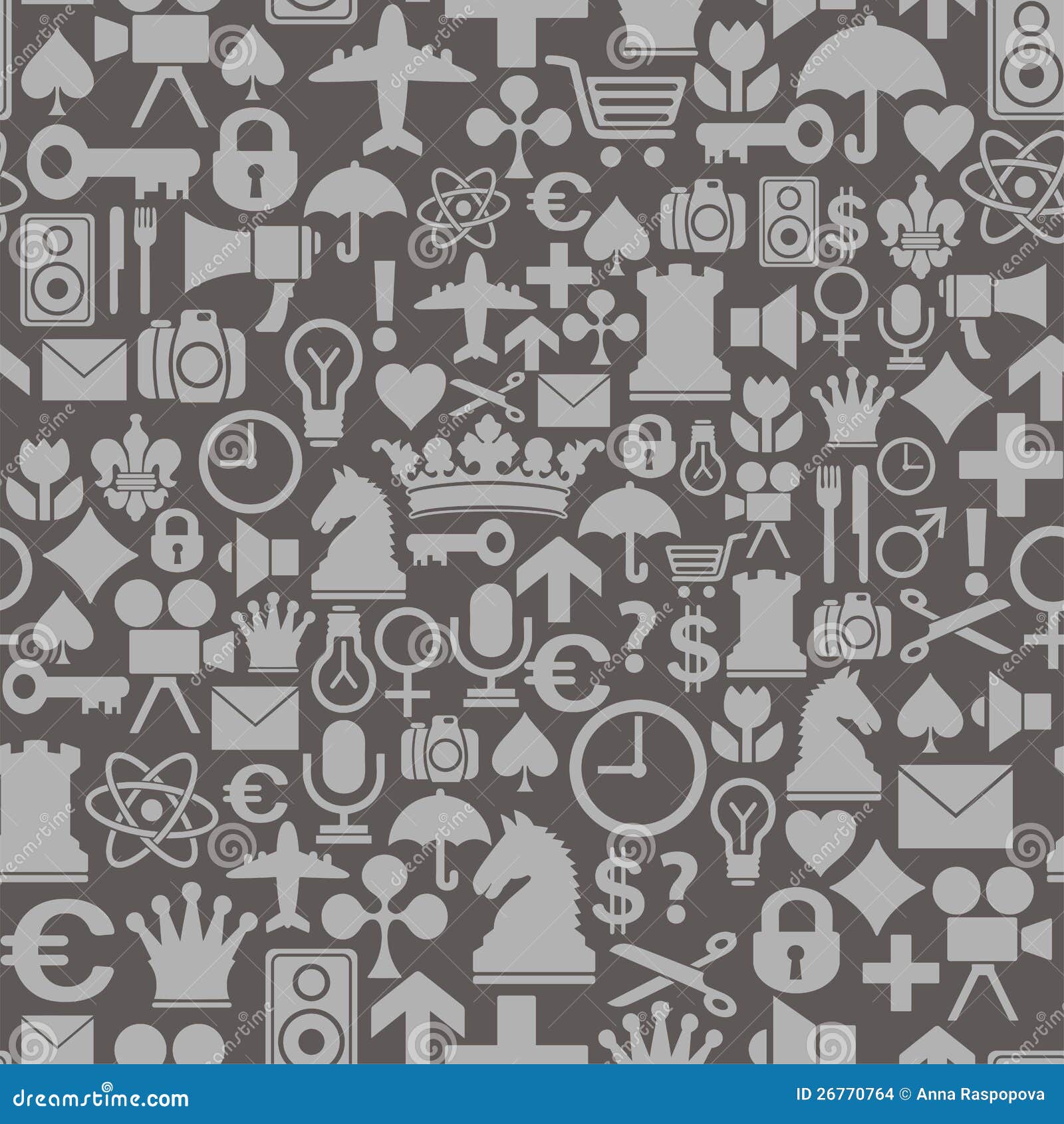 Symbols pattern stock vector. Illustration of background - 26770764