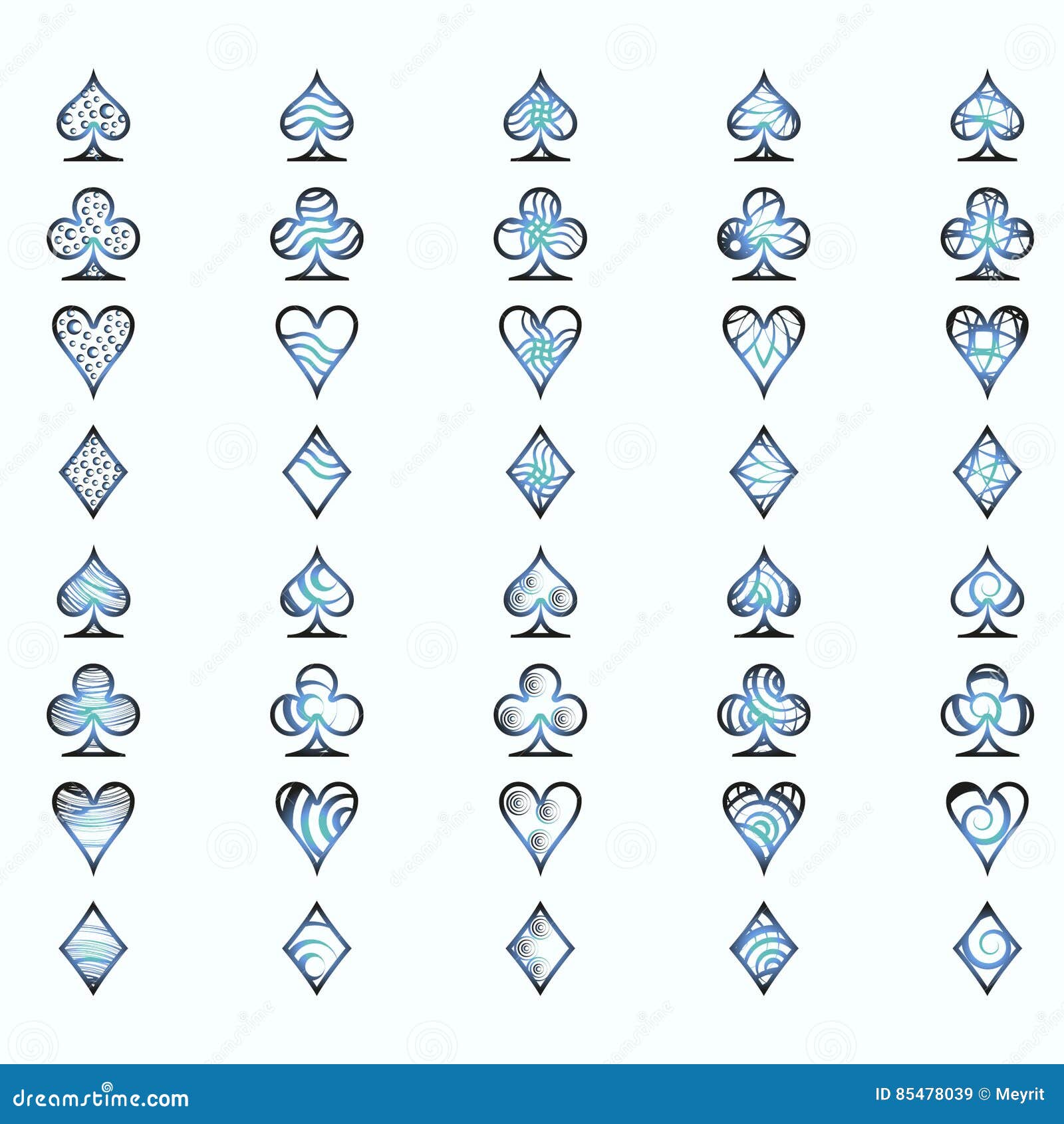 Symbols Of Playing Cards. Royalty-Free Stock Photography ...