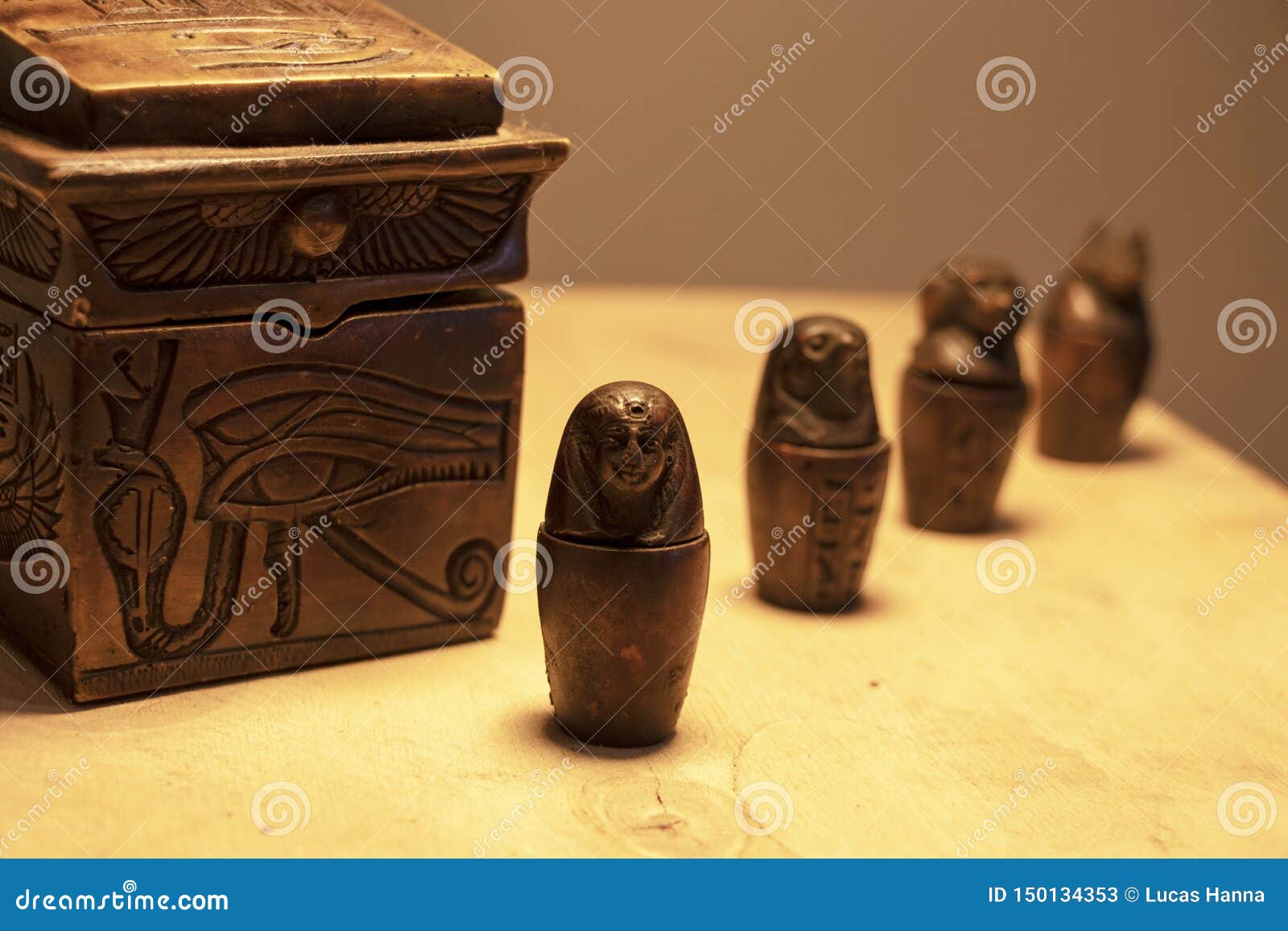 Artifacts and Symbols from Egypt Stock Image - Image of egypt, organs ...