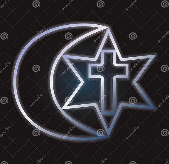 Symbols of Three Religions, Vector Stock Vector - Illustration of ...