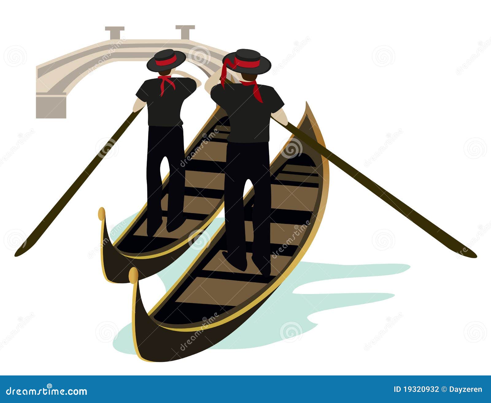 Symbols of Venice stock vector. Illustration of carnival - 19320932