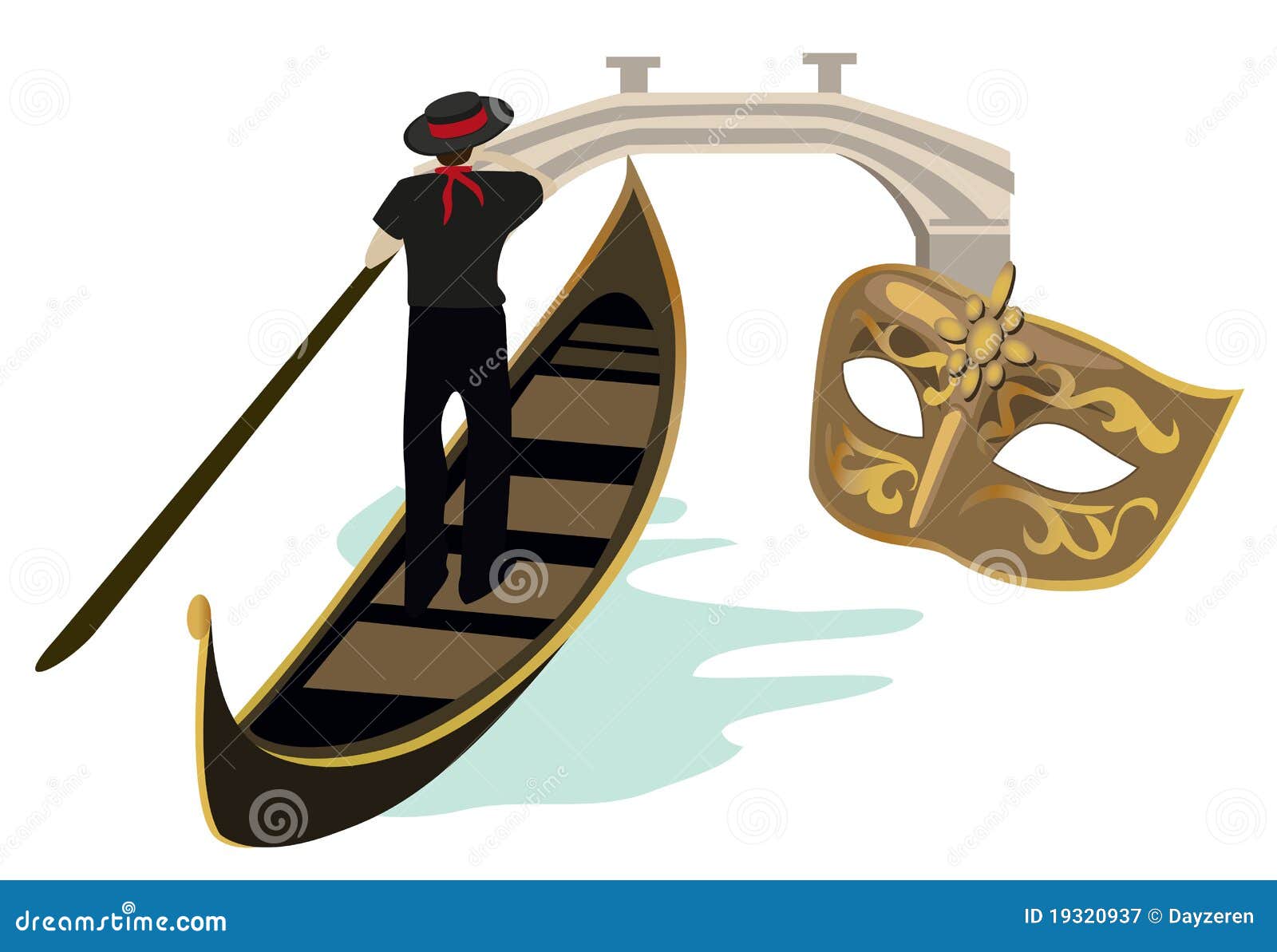 Symbols Of Venice Cartoon Vector | CartoonDealer.com #221148471