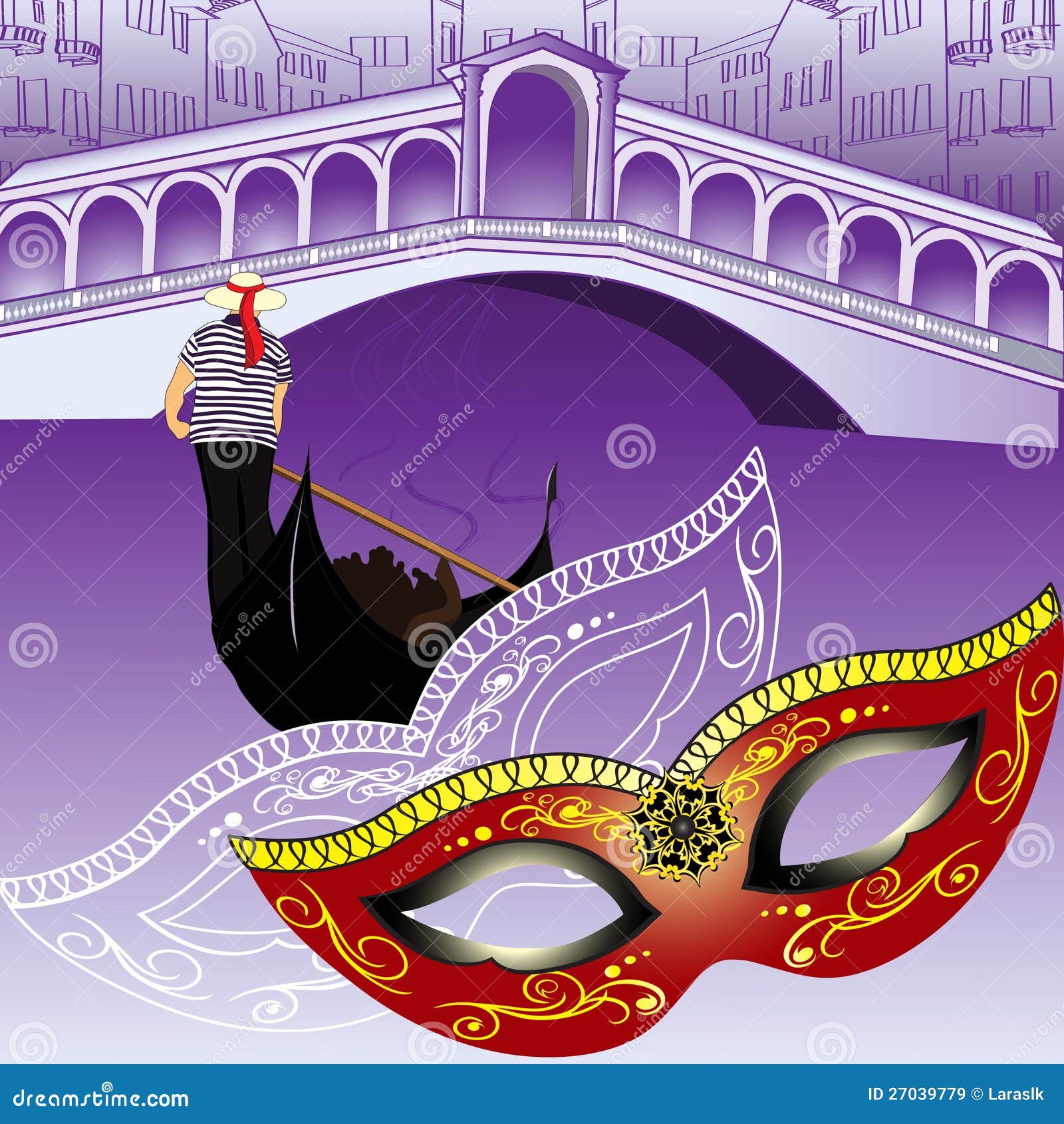 Symbols Of Venice Cartoon Vector | CartoonDealer.com #221148471