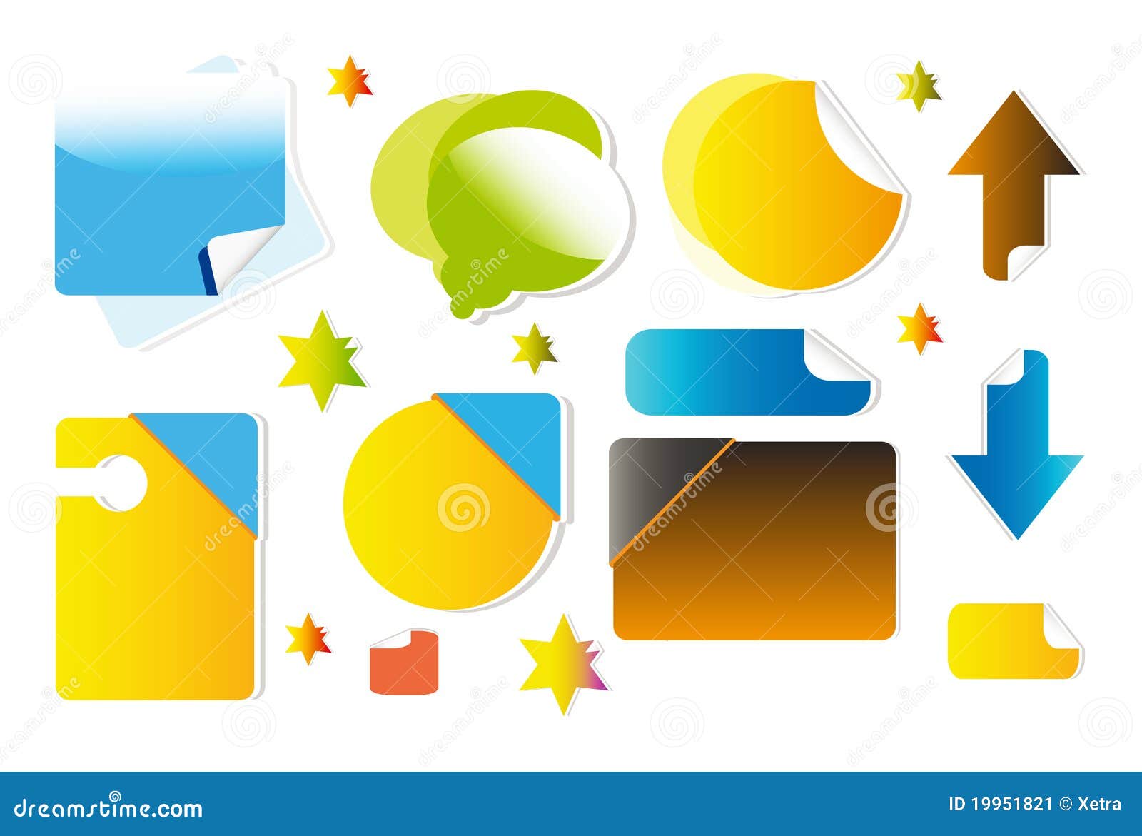 Symbols for website stock vector. Illustration of banner - 19951821