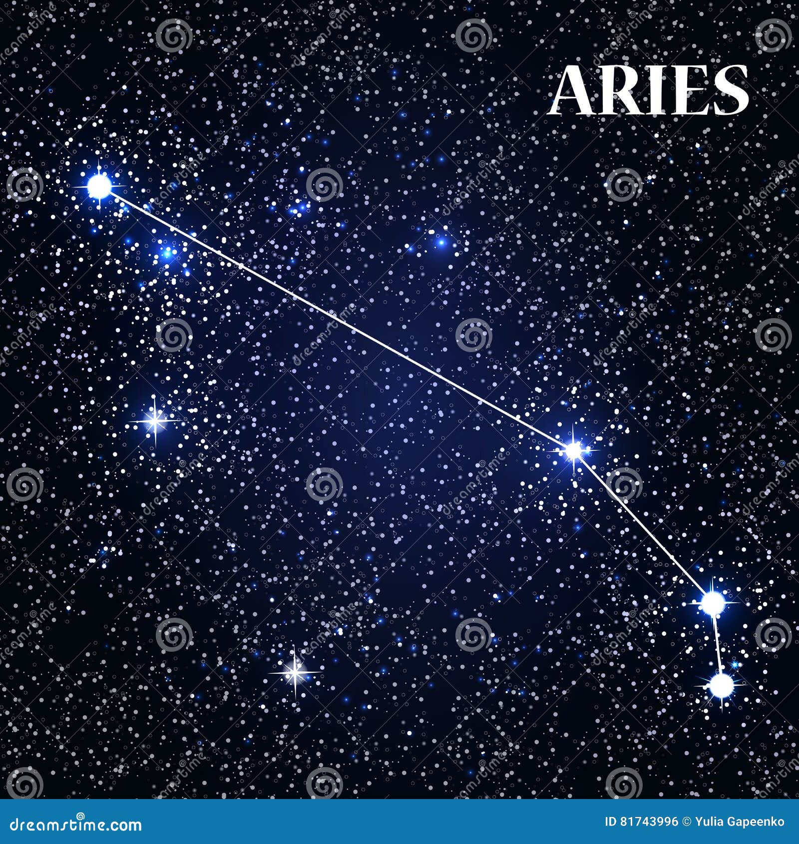 Symbool Aries Zodiac Sign Vector Illustratie Vector Illustratie ...