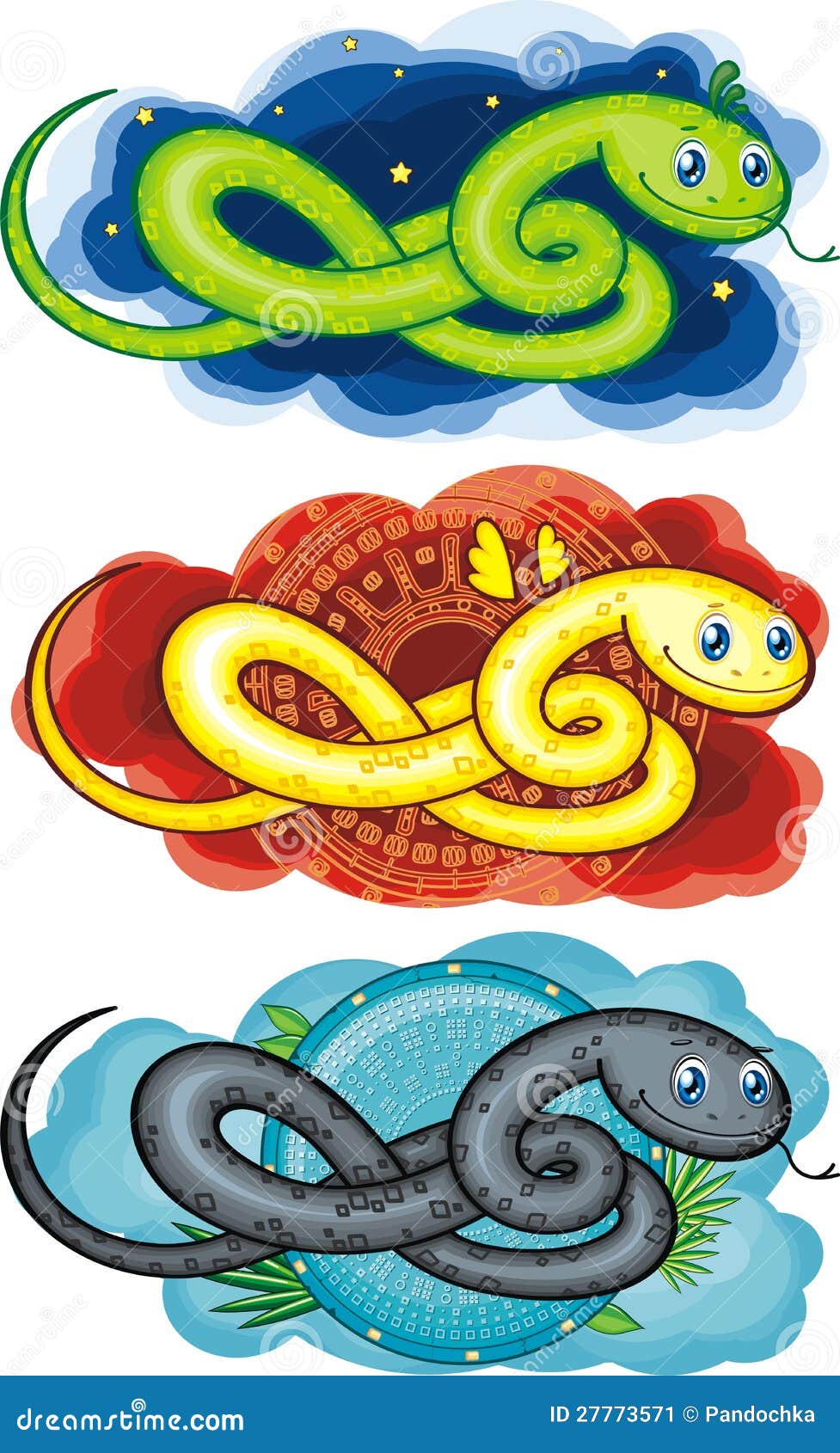 Symbool, de slang vector illustratie. Illustration of jaar - 27773571