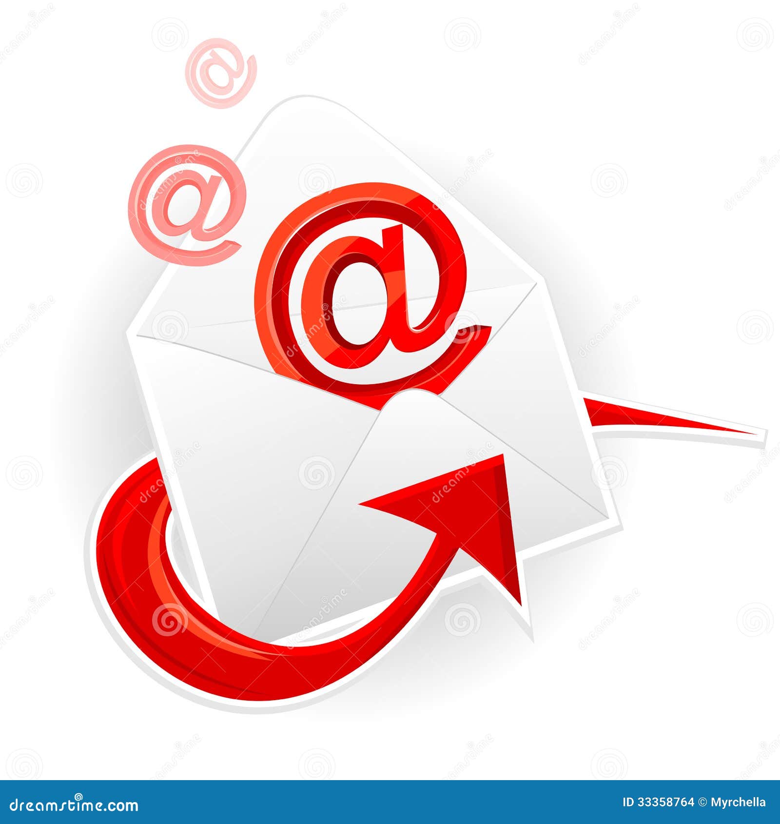 Symbool e-mail en envelop vector illustratie. Illustration of post ...