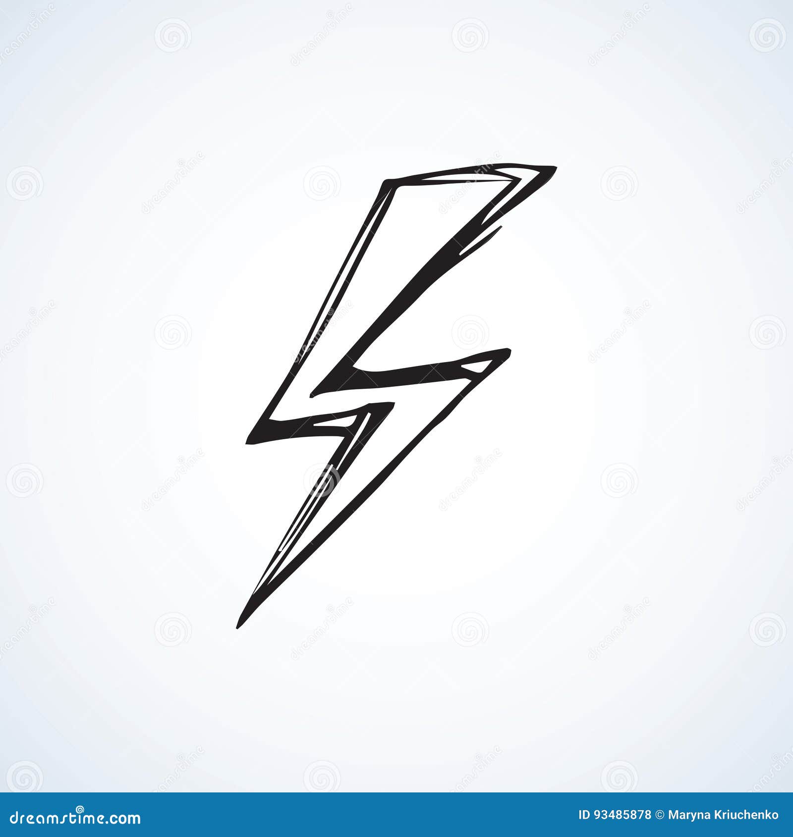 Symbool Van Bliksem Vector Illustratie Vector Illustratie ...