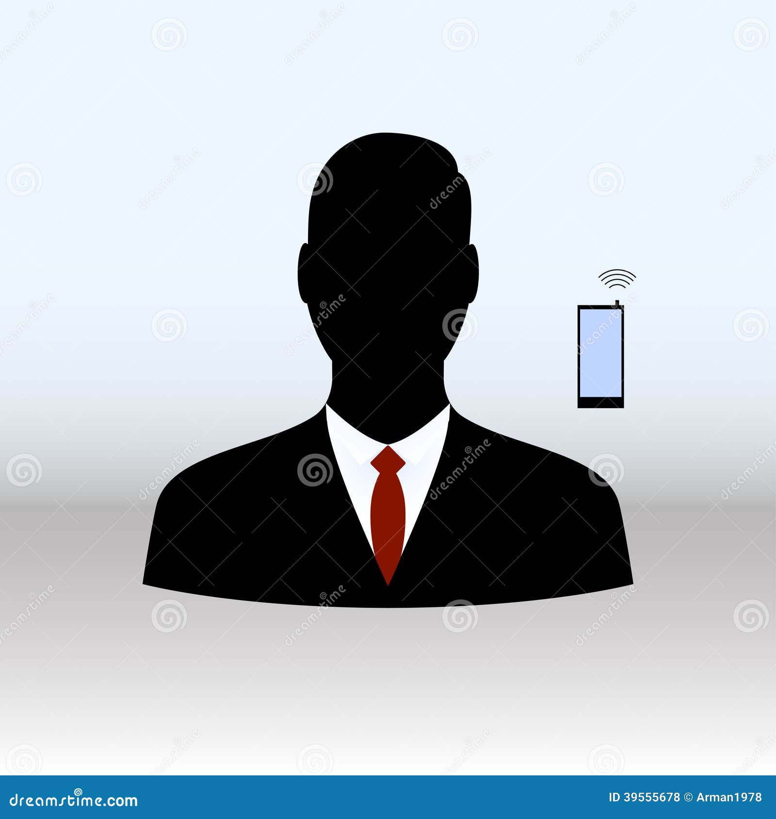 Symbool Van De Mens Met Mededeling Vector Illustratie - Illustration of ...