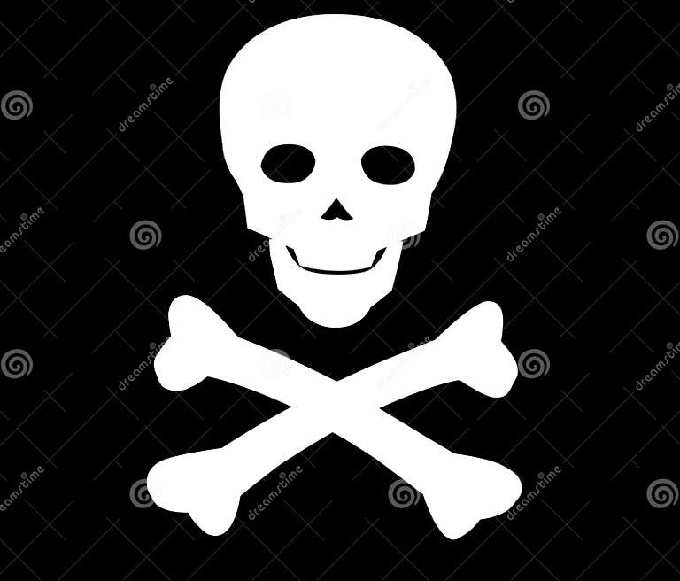 Symbool van dood stock illustratie. Illustration of vlag - 4078297