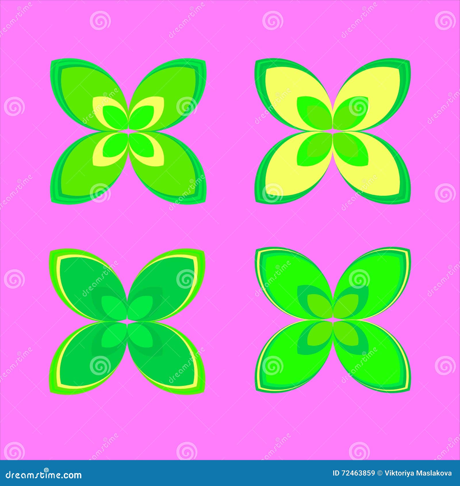 Symbool Van Groene Bloem Vector Ontwerpelement EPS10 Vector Illustratie ...