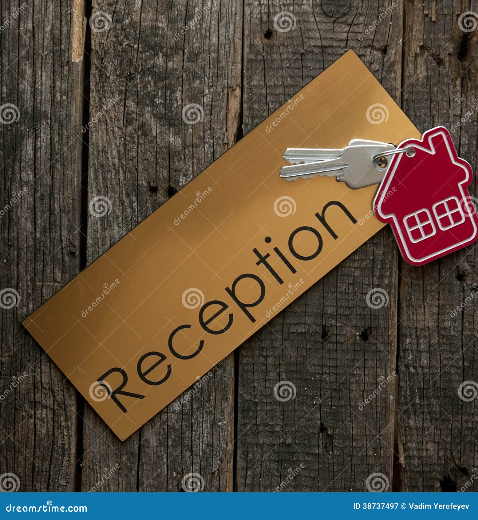 Symbool Van Het Huis Met Zilveren Sleutel Stock Afbeelding - Image of ...