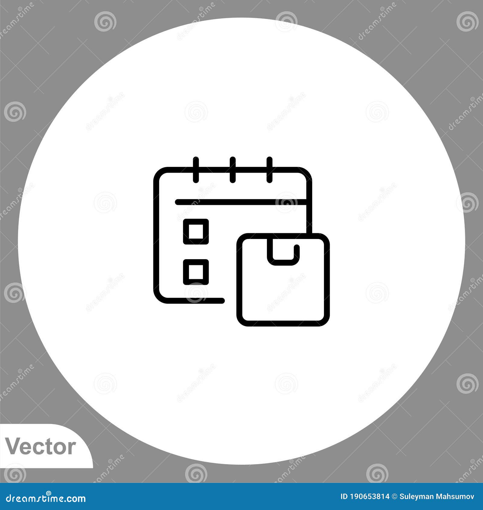 Symbool Van Het Planningvectorpictogram Vector Illustratie ...