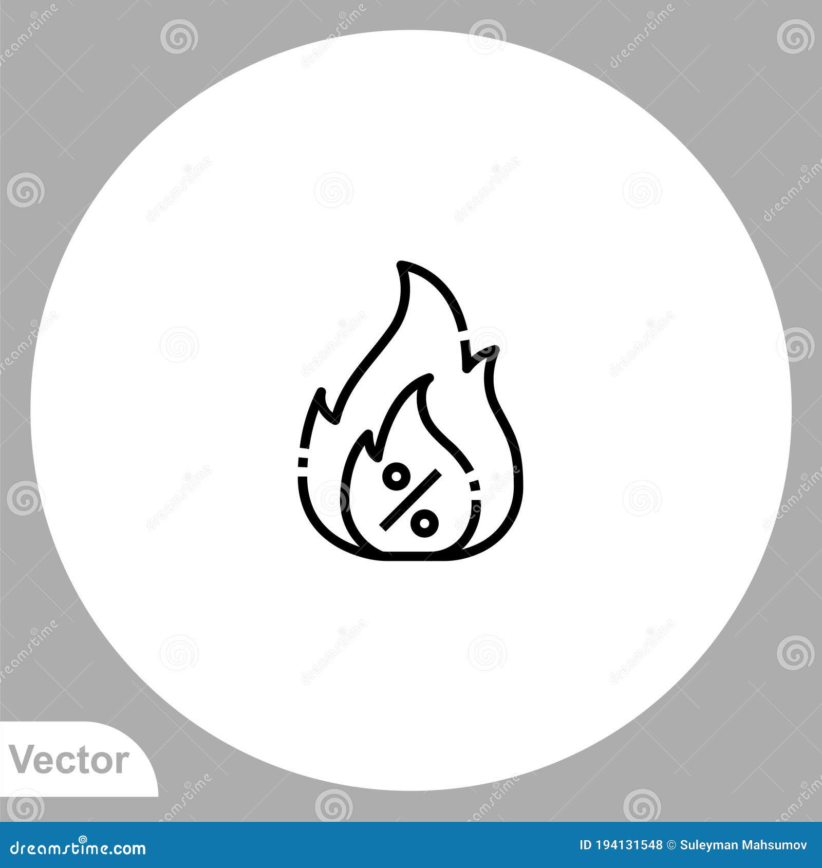 Symbool Van Het Vector-pictogram Van De Korting Vector Illustratie ...