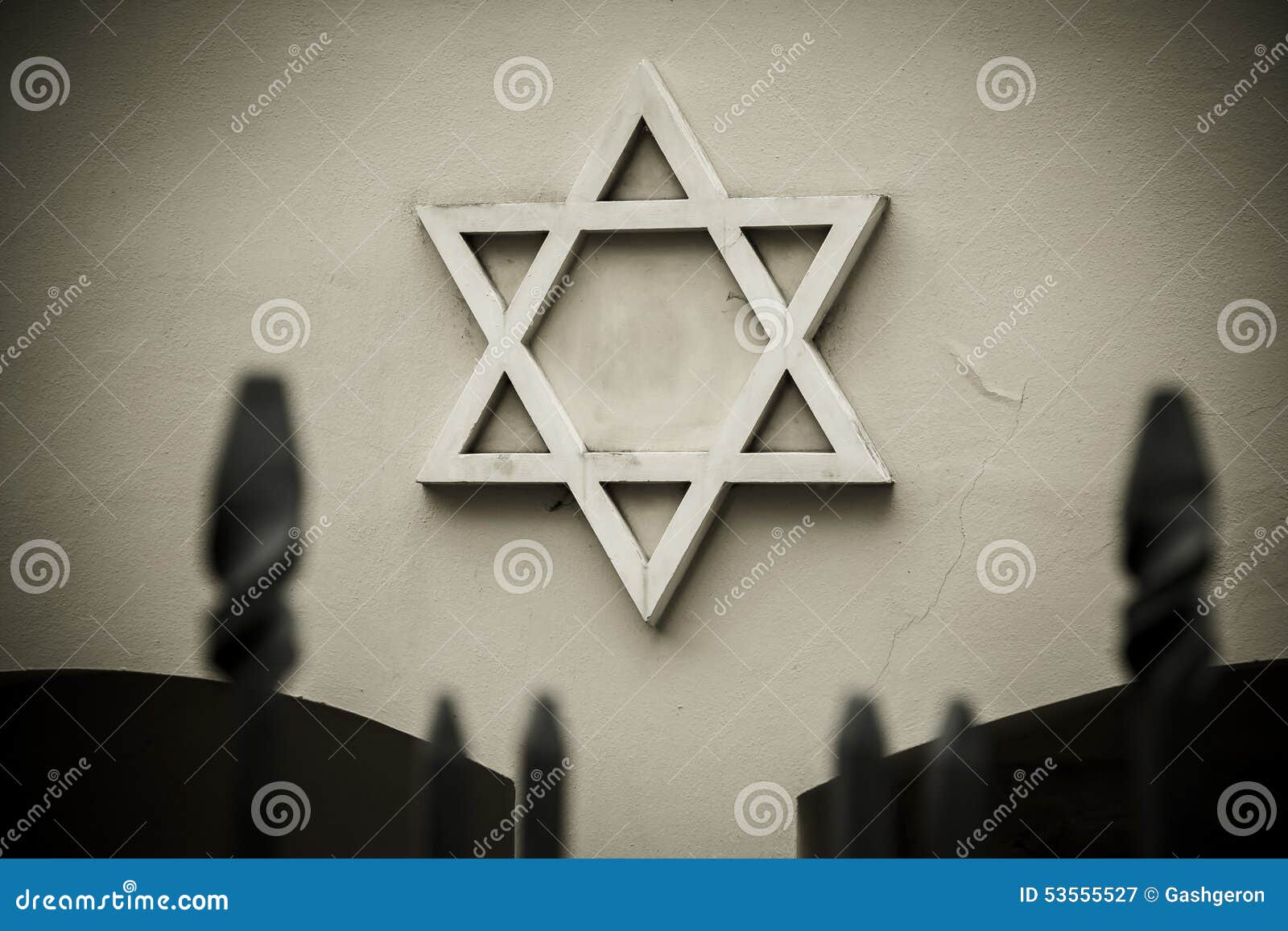 Symbool van Joodse ster stock afbeelding. Image of historisch - 53555527