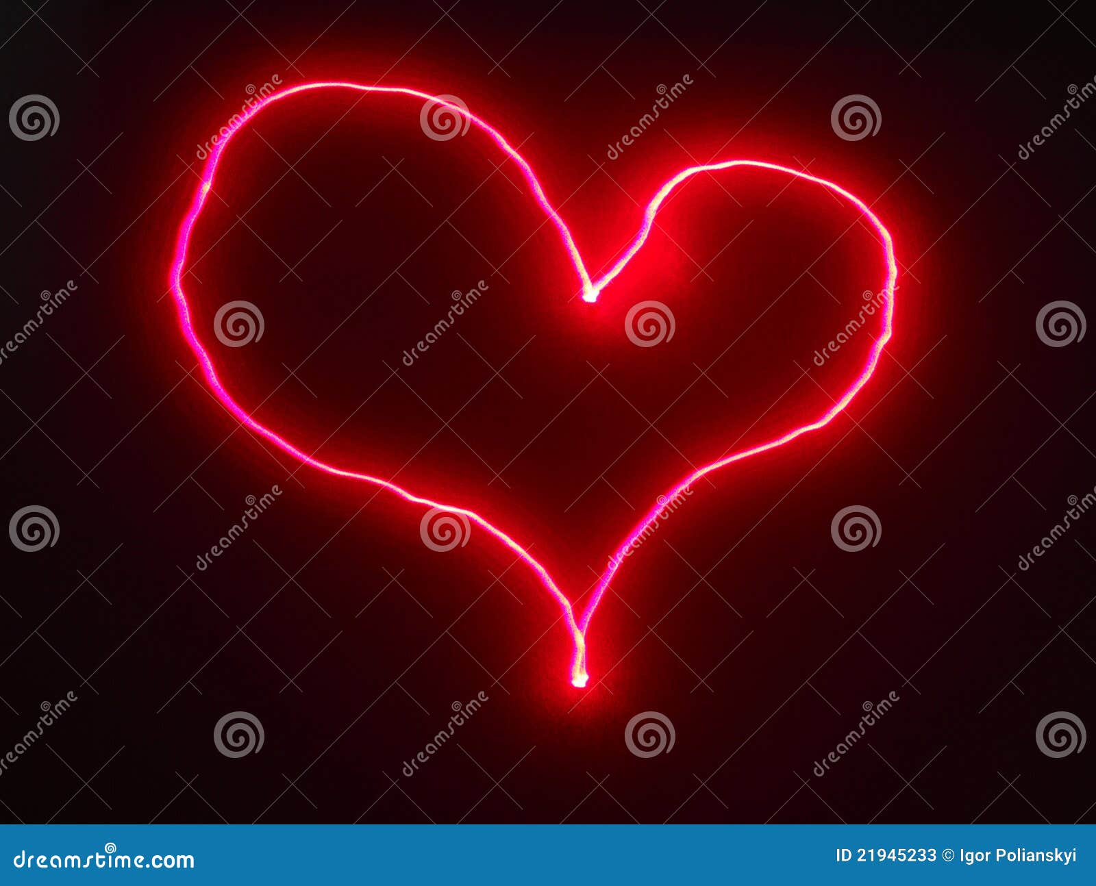 Symbool van liefde. stock afbeelding. Image of gloed - 21945233