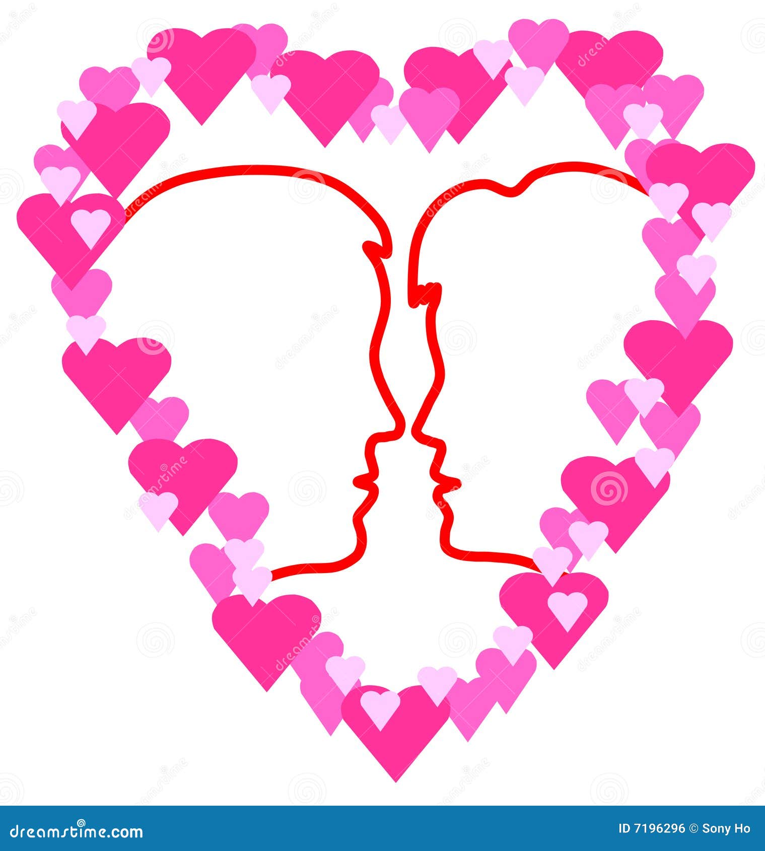 Symbool van liefde stock illustratie. Illustration of deelnemen - 7196296