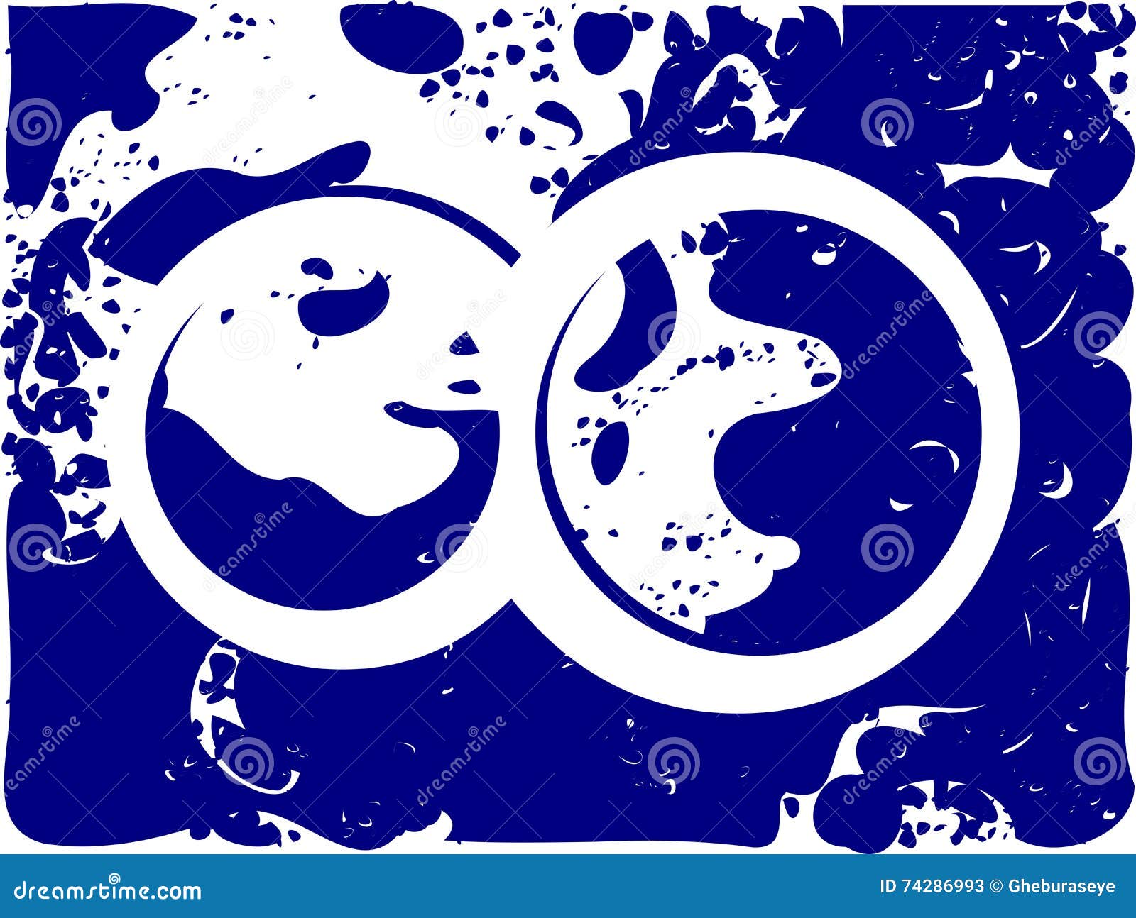 Symbool Van Oneindigheid Op Bevlekte Achtergrond Vector Illustratie ...