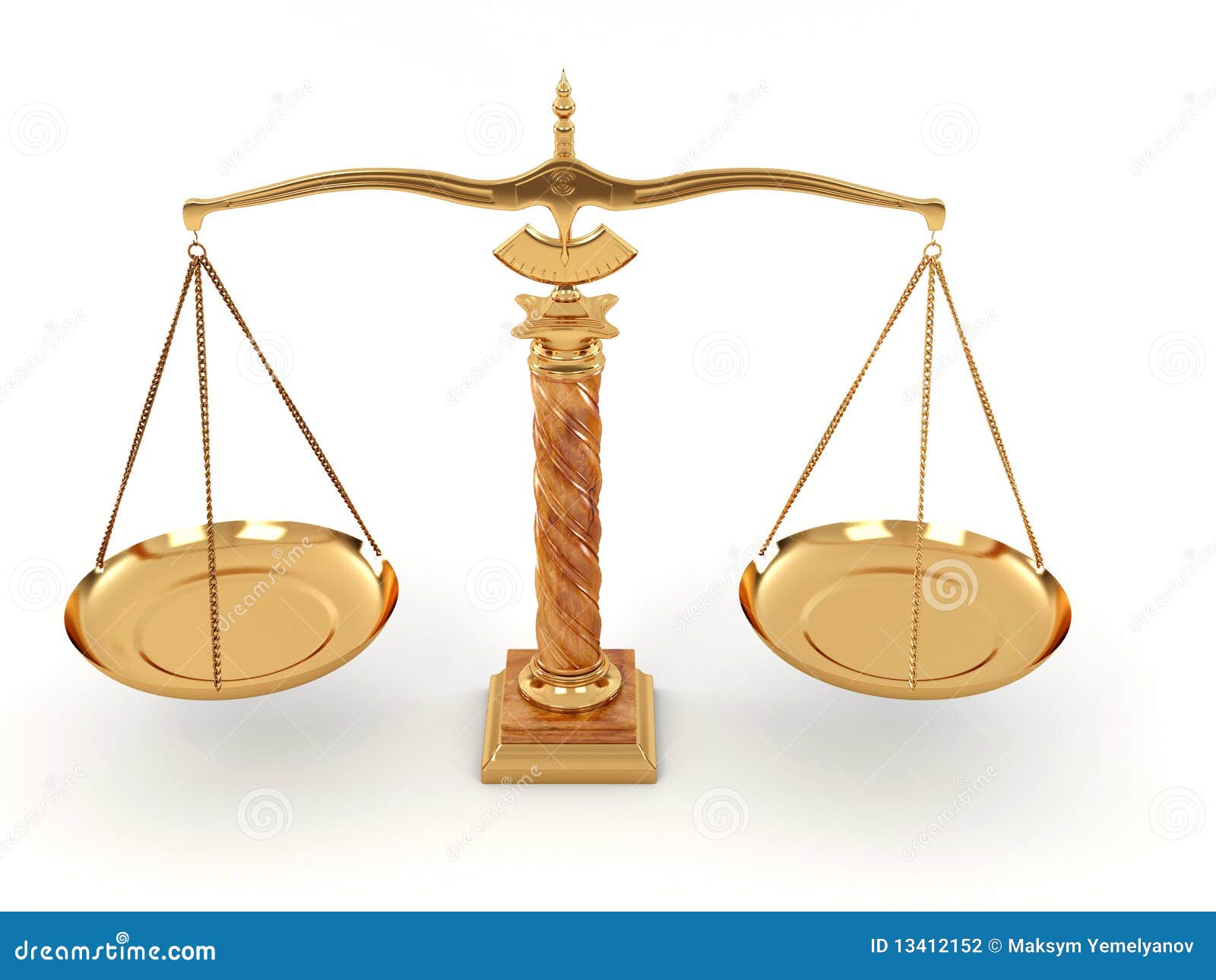 Symbool Van Rechtvaardigheid. Schaal Stock Illustratie - Illustratie ...