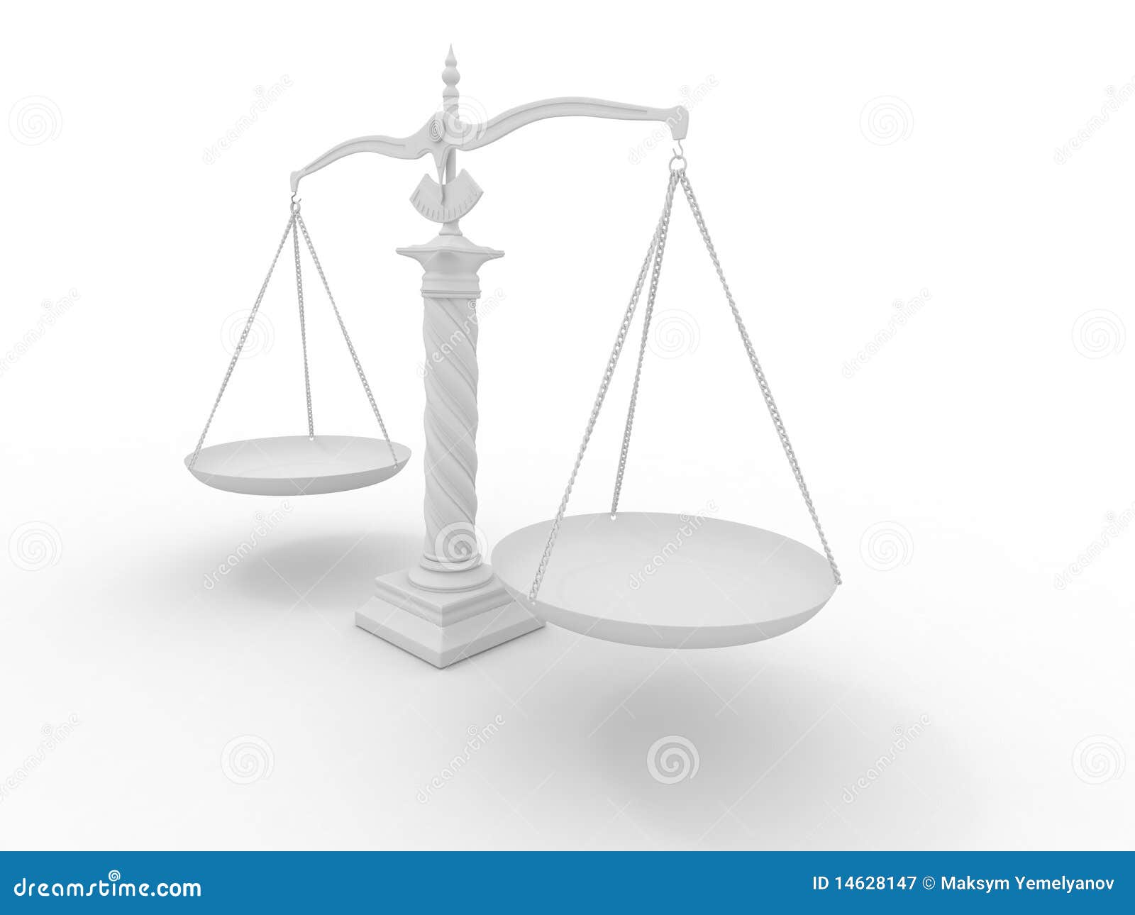 Symbool Van Rechtvaardigheid. Schaal Stock Illustratie - Illustration ...