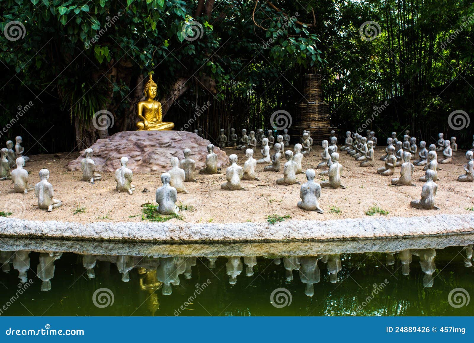 Symbool Van Significante Dag in Boeddhisme Stock Foto - Image of tempel ...
