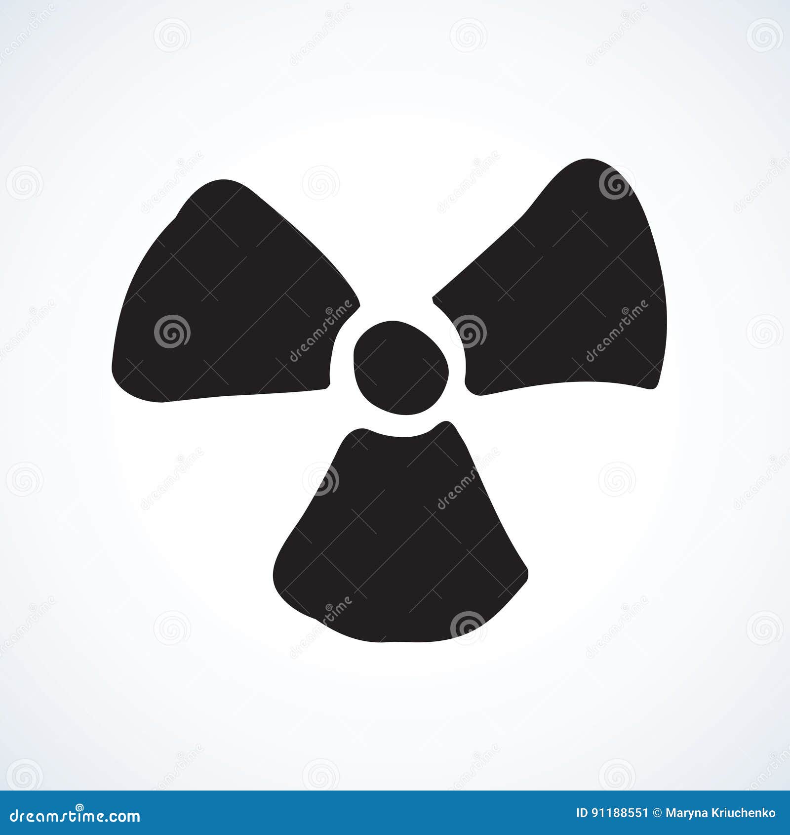 Symbool Van Straling Vector Tekening Vector Illustratie - Illustration ...