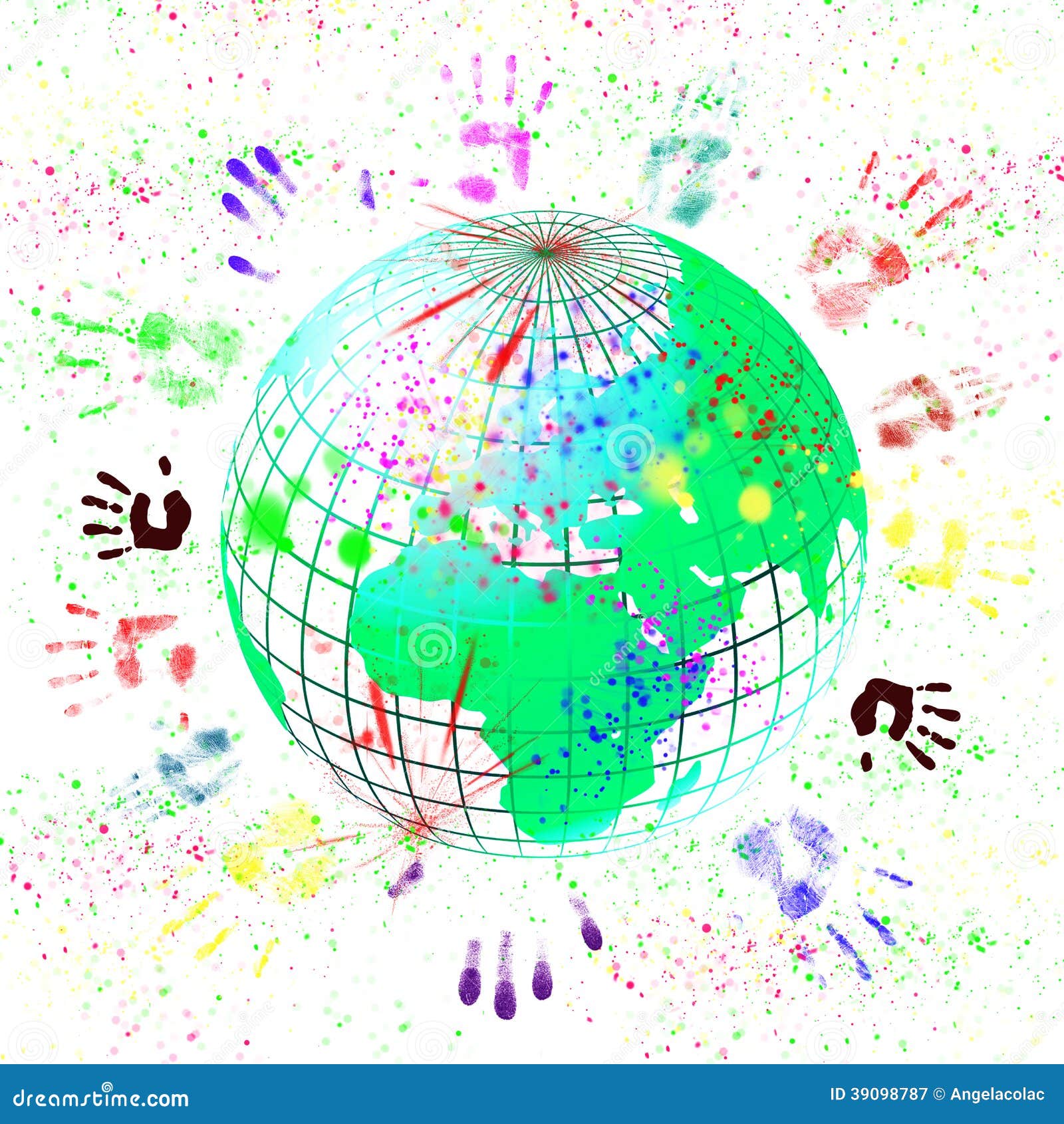 Symbool Van Vrede En Gelijkheid Stock Illustratie - Illustration of ...