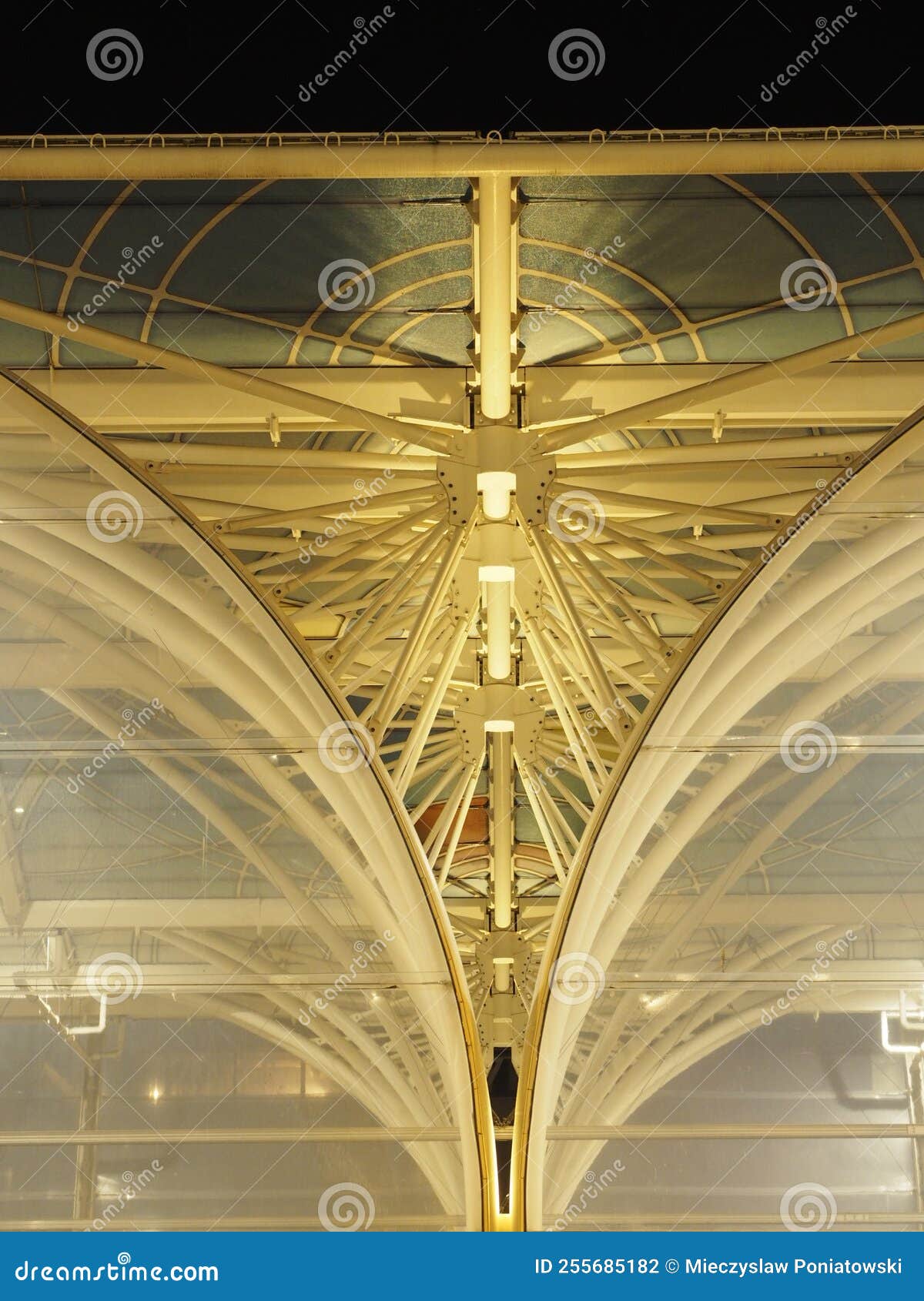 Symetry stock photo. Image of dome, lighting, building - 255685182