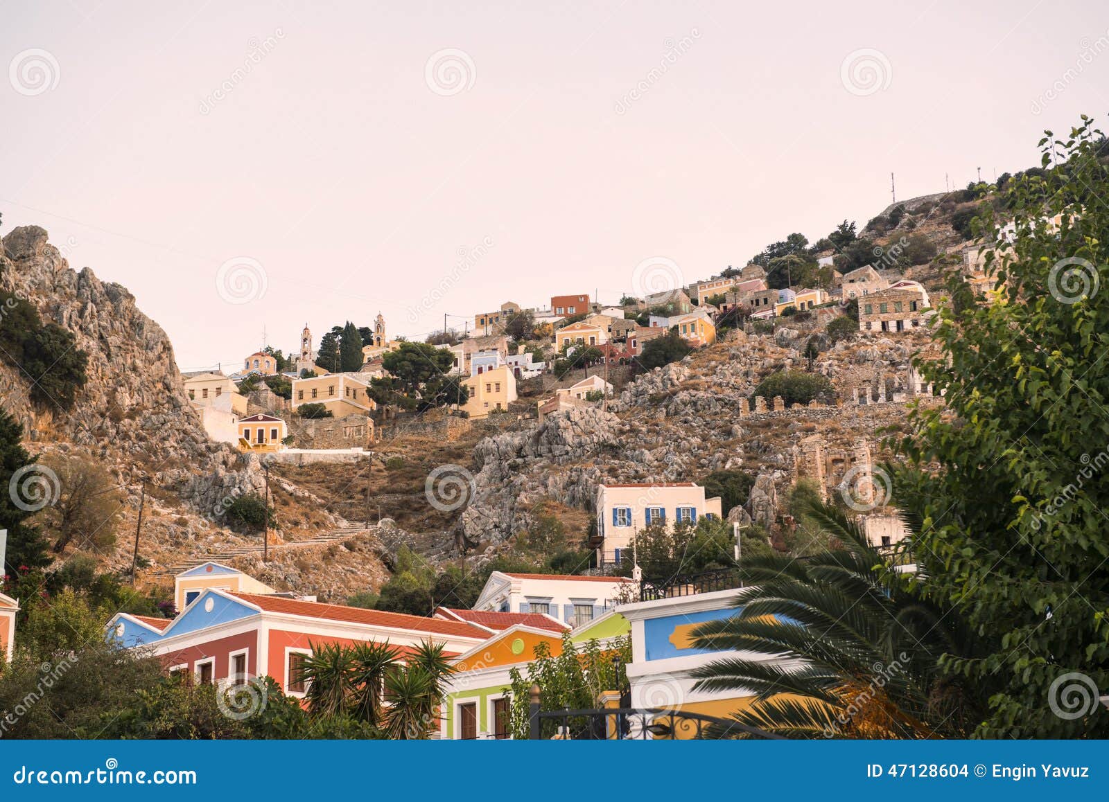 Symi island houses stock photo. Image of islands, ancient - 47128604
