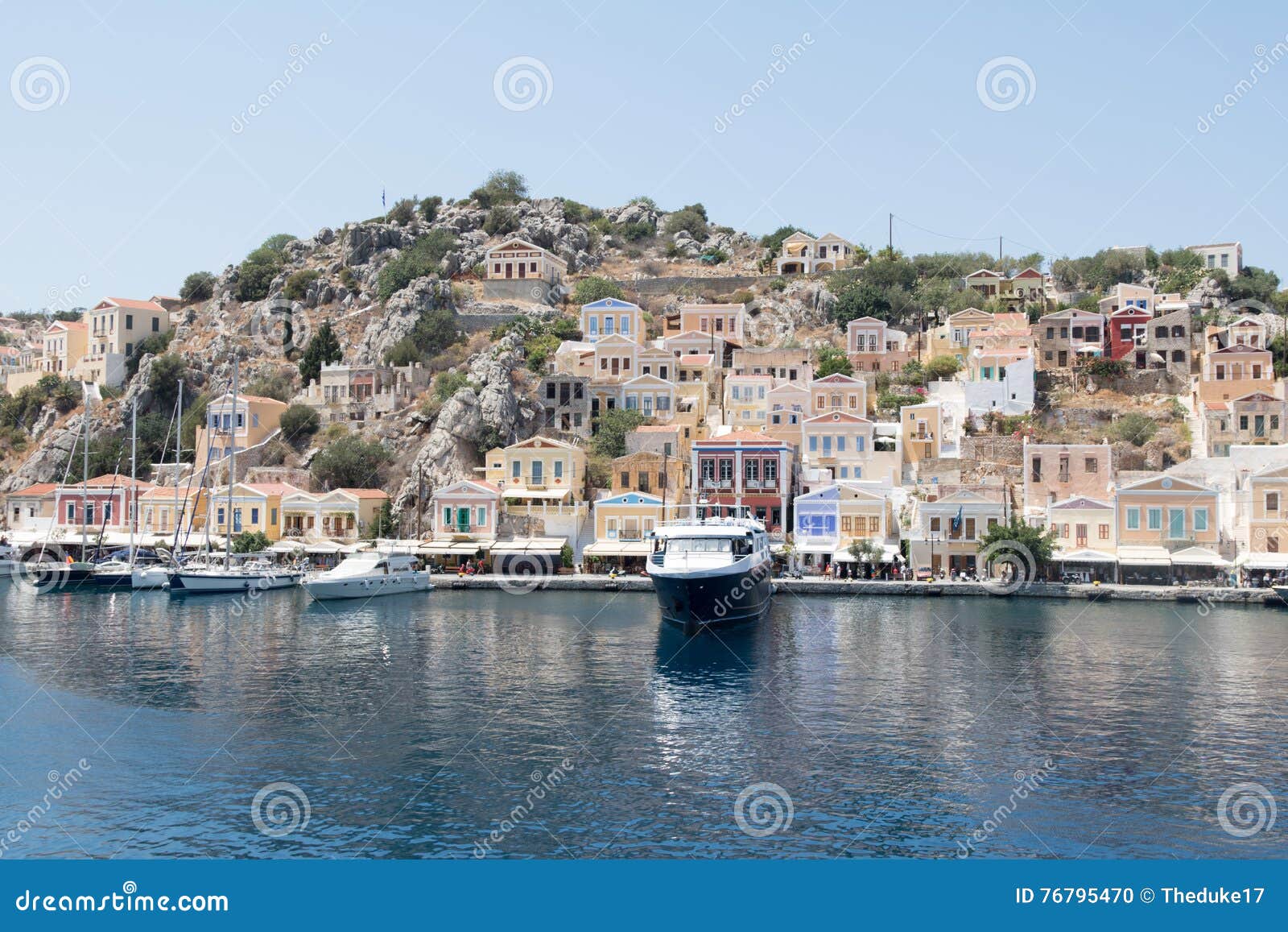 Symi / Simi Island stock photo. Image of port, little - 76795470
