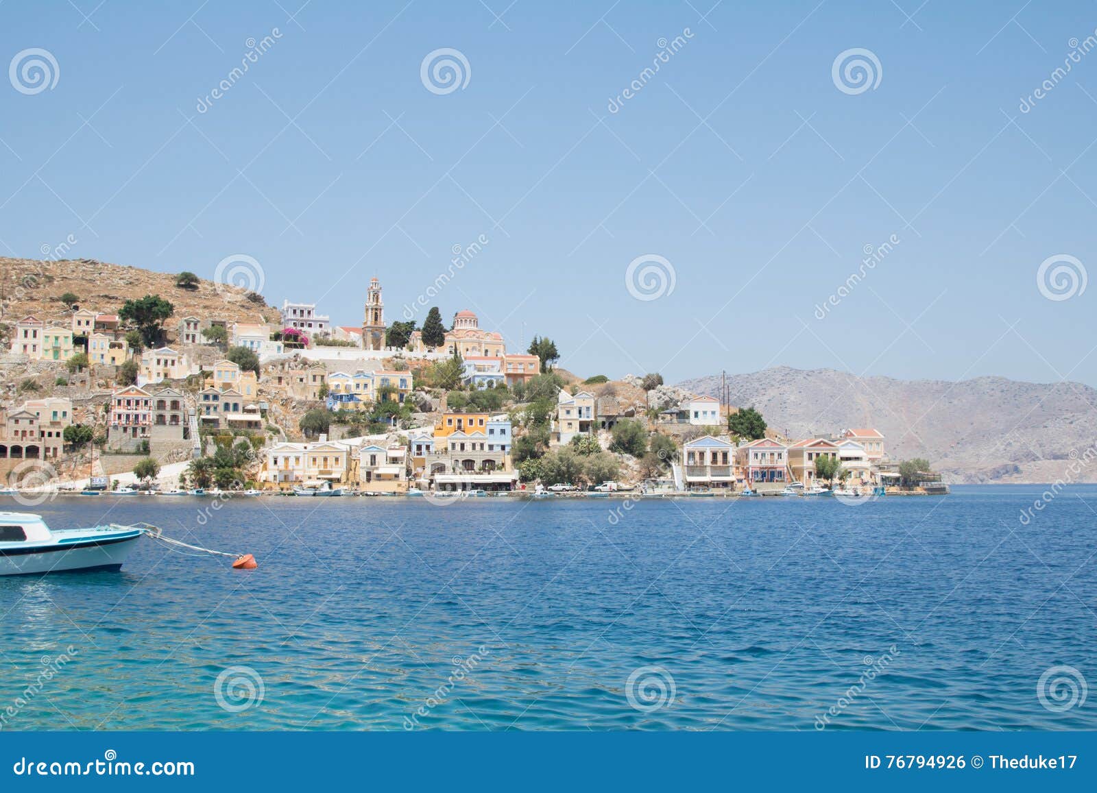 Symi / Simi Island stock photo. Image of port, aegean - 76794926