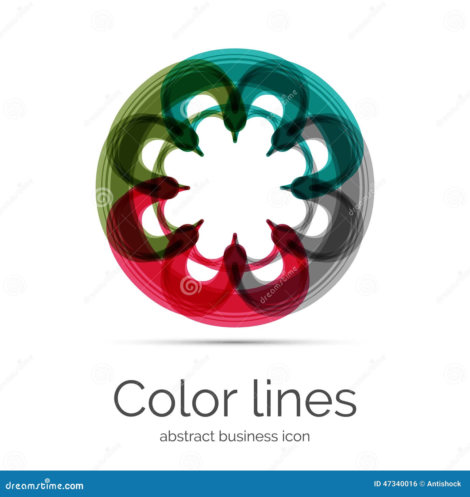 Symmetric Abstract Geometric Shape Stock Vector - Illustration of idea ...