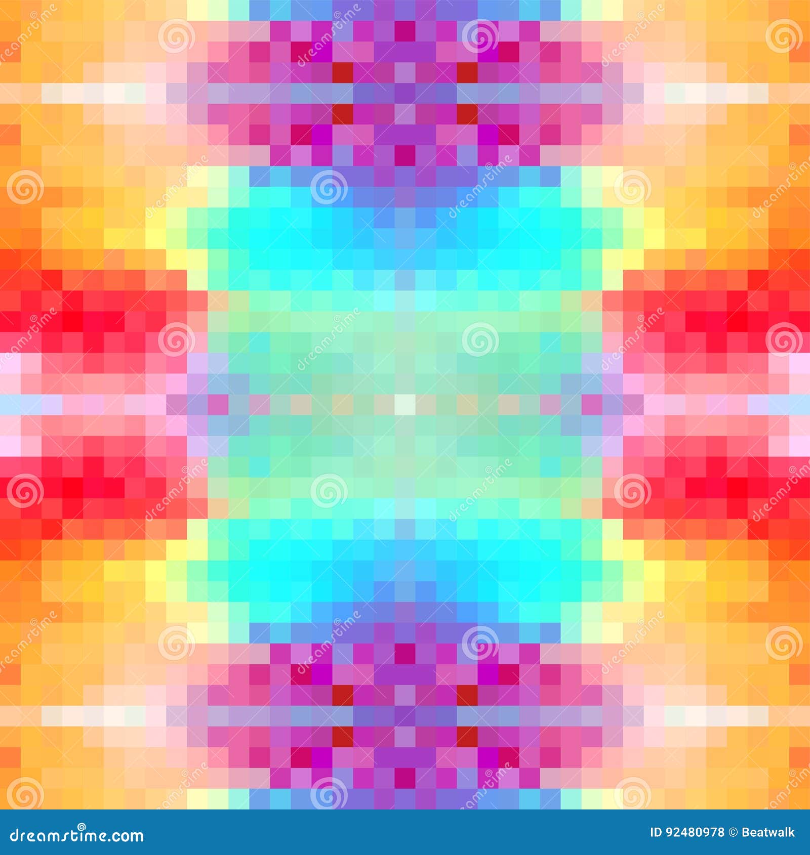 Symmetric Background of Squares Stock Vector - Illustration of ...