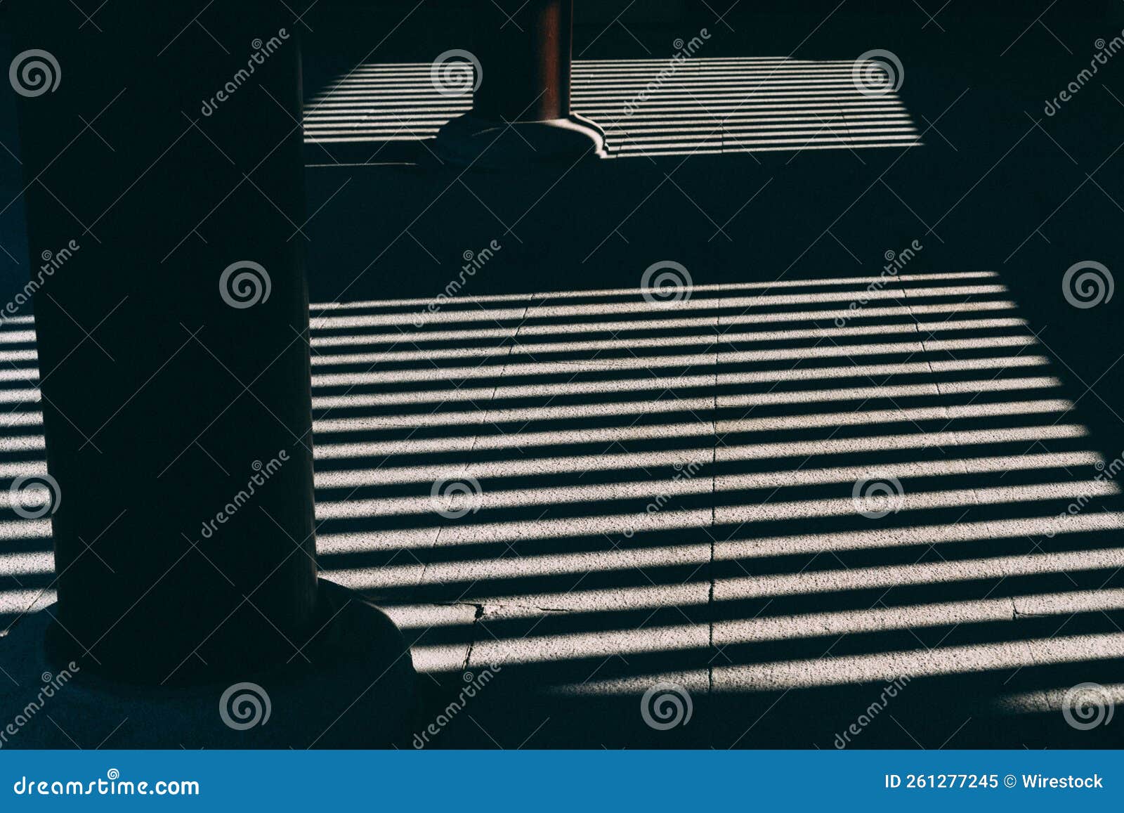 Horizontal Shadows on the Floor Stock Image - Image of horizontal, high ...