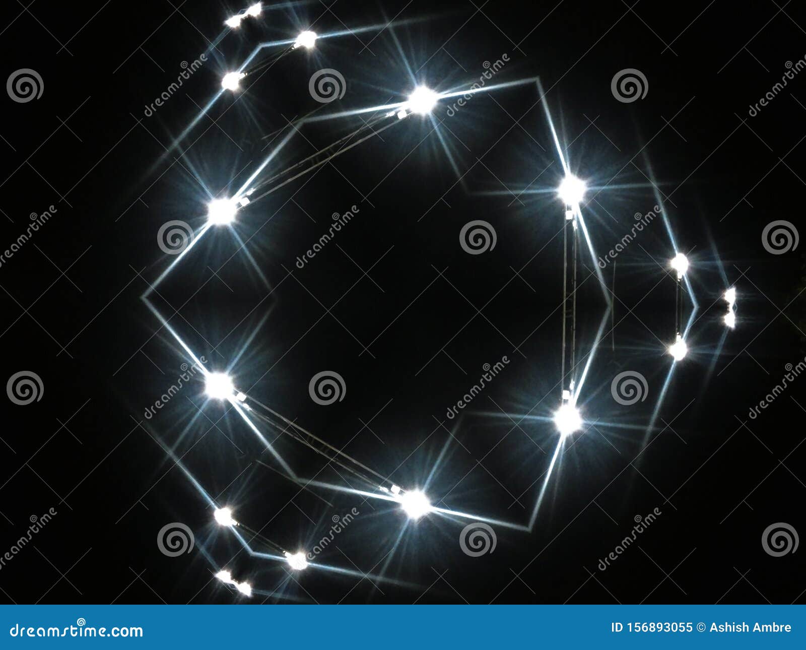 Symmetric Lighting art stock image. Image of dark, symmetric - 156893055