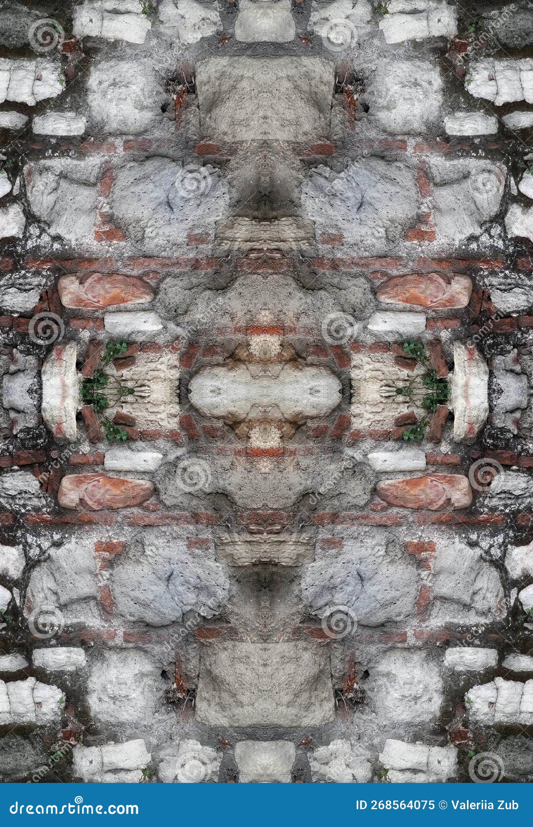 Symmetrical Abstract Stone Pattern. Design Background Stock Image ...
